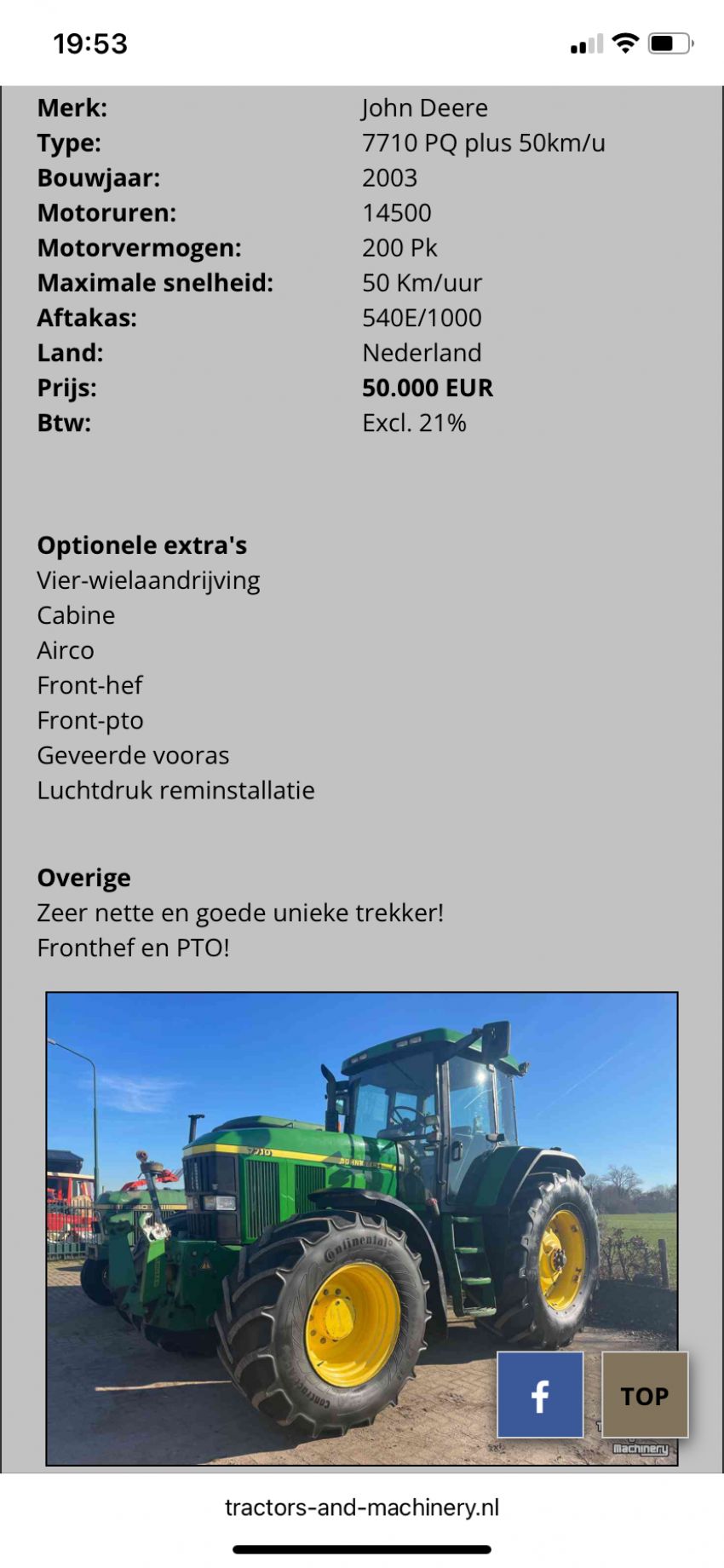Meeste Nederlandse boeren rijden John Deere