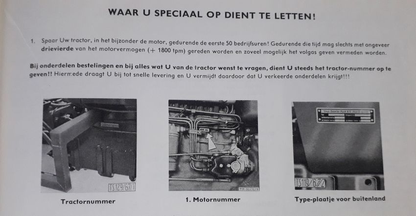 Steyr 760 - Waar kan ik het chassisnummer vinden van een 760