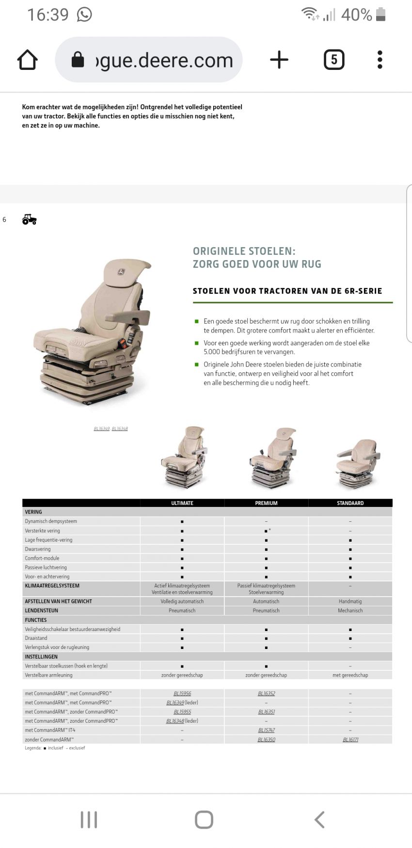 Foto Onderdelen Stoel #1531603