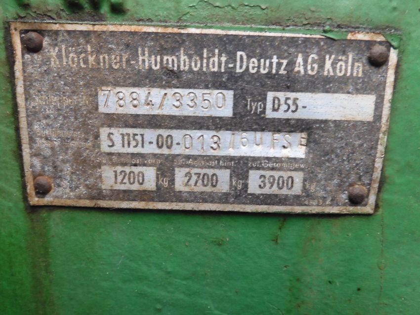 Deutz D55 - Gekocht Chassisnummer opvolgend broertje