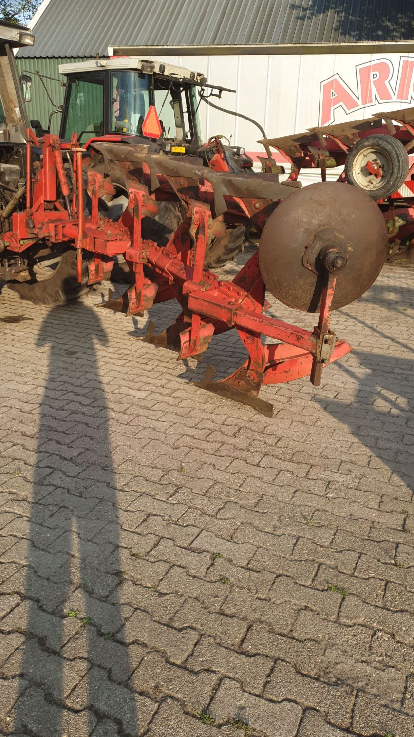 Steeno ploeg - Werking van een kantschijf