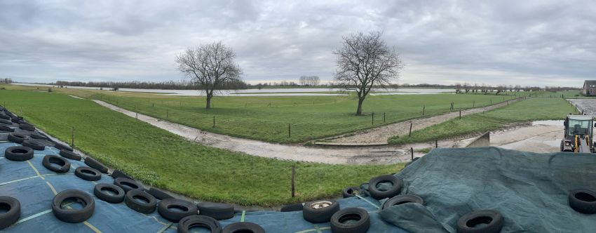 Hoog water in Nederland: "Sloot staat tot de rand toe helemaal vol"