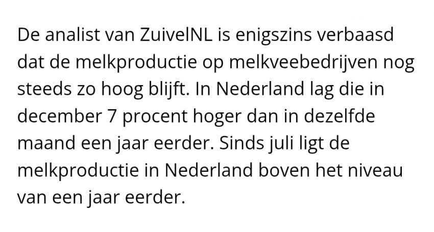 Plusjes in zuivelmarkt terwijl melk rijkelijk vloeit
