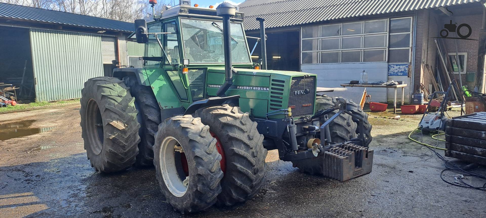 Dubbelbanden montage op fendt 612