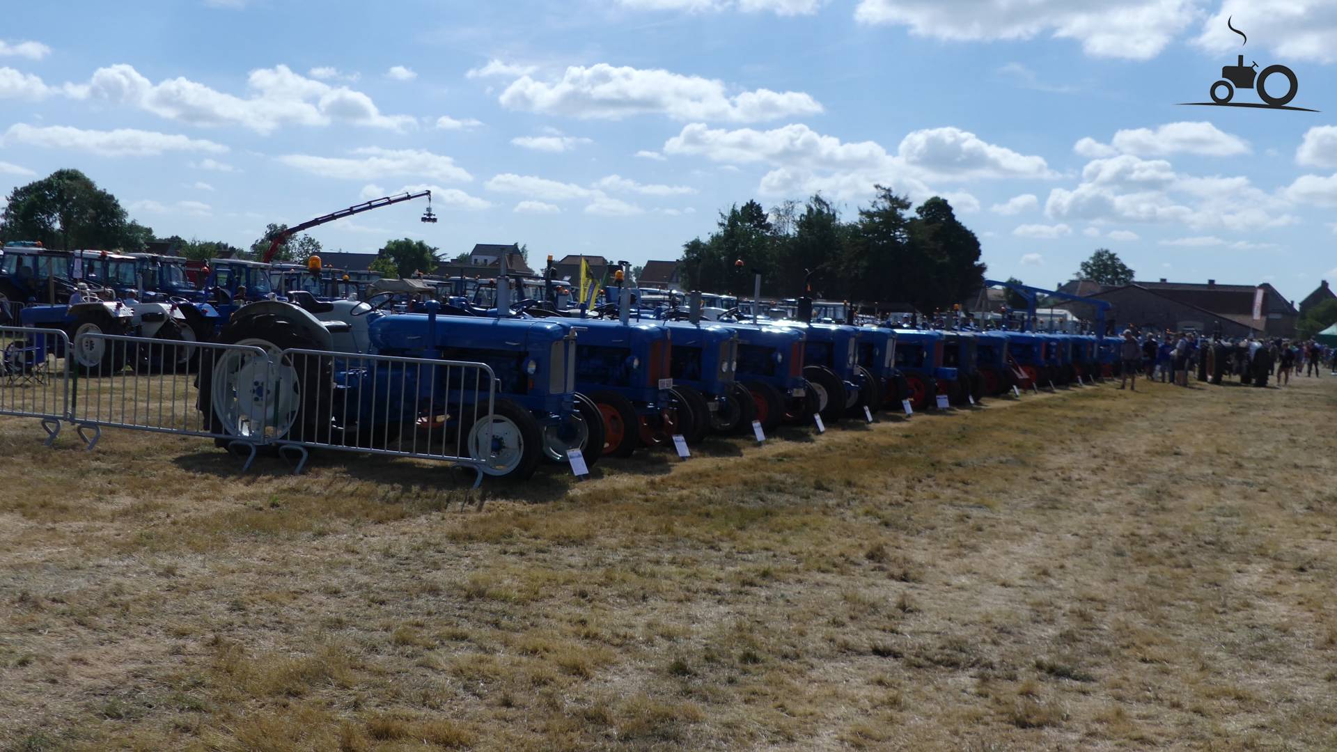 Mooi rijtje Fords en Fordsons