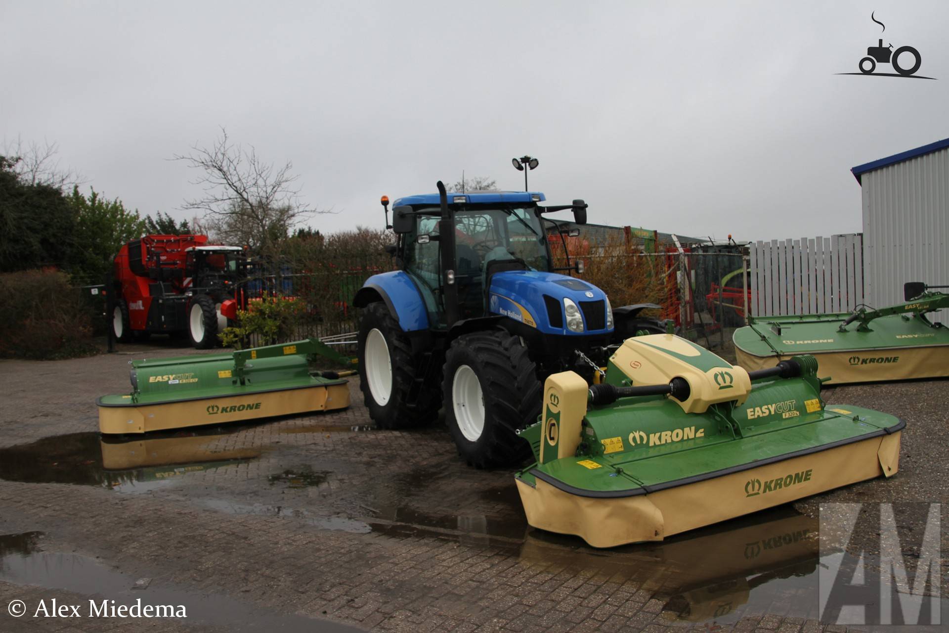 New Holland T6070 bij Broekens Stiens Open Dag - 11 december 2025