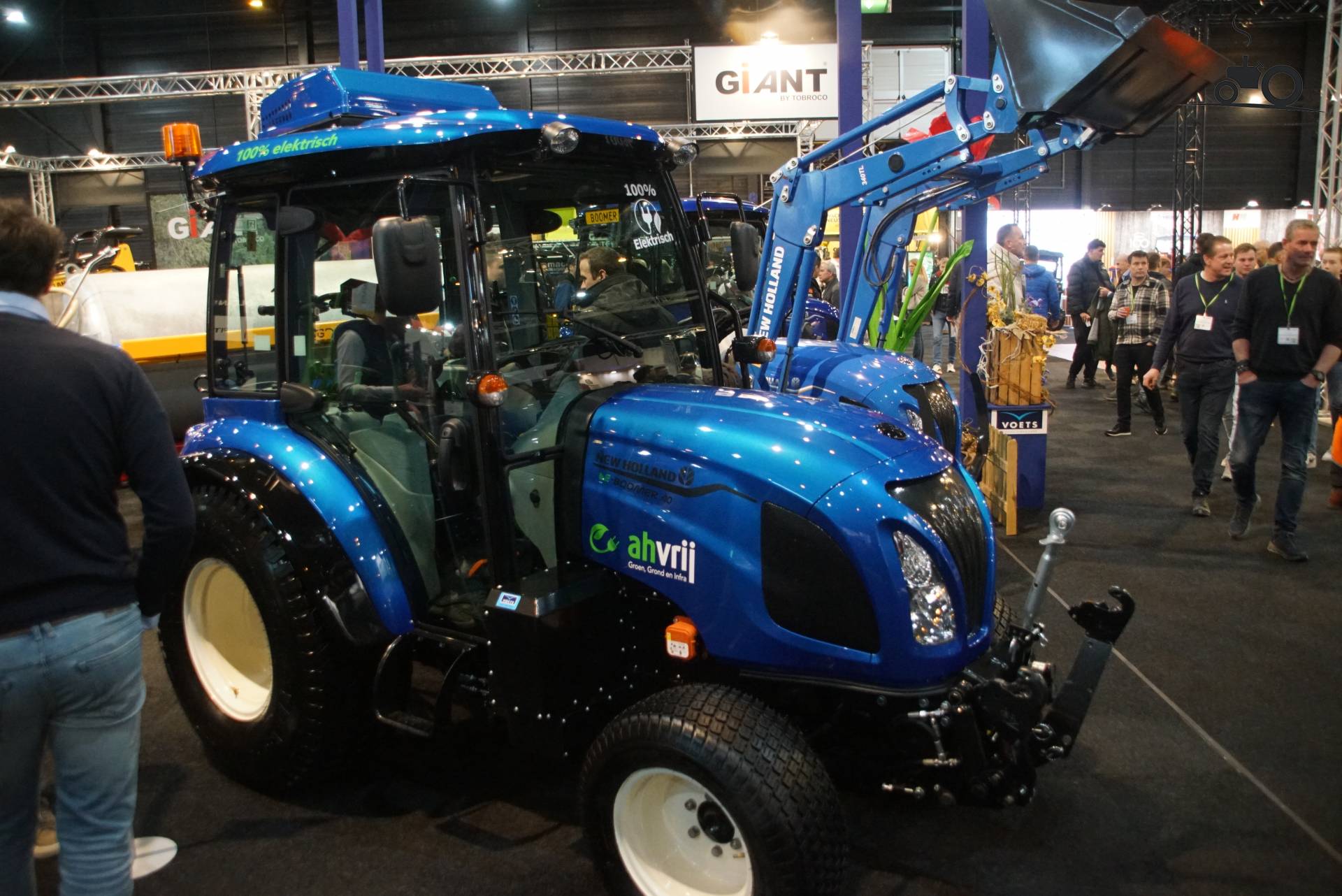 New Holland Boomer 40 bewondert Groene Sector Vakbeurs