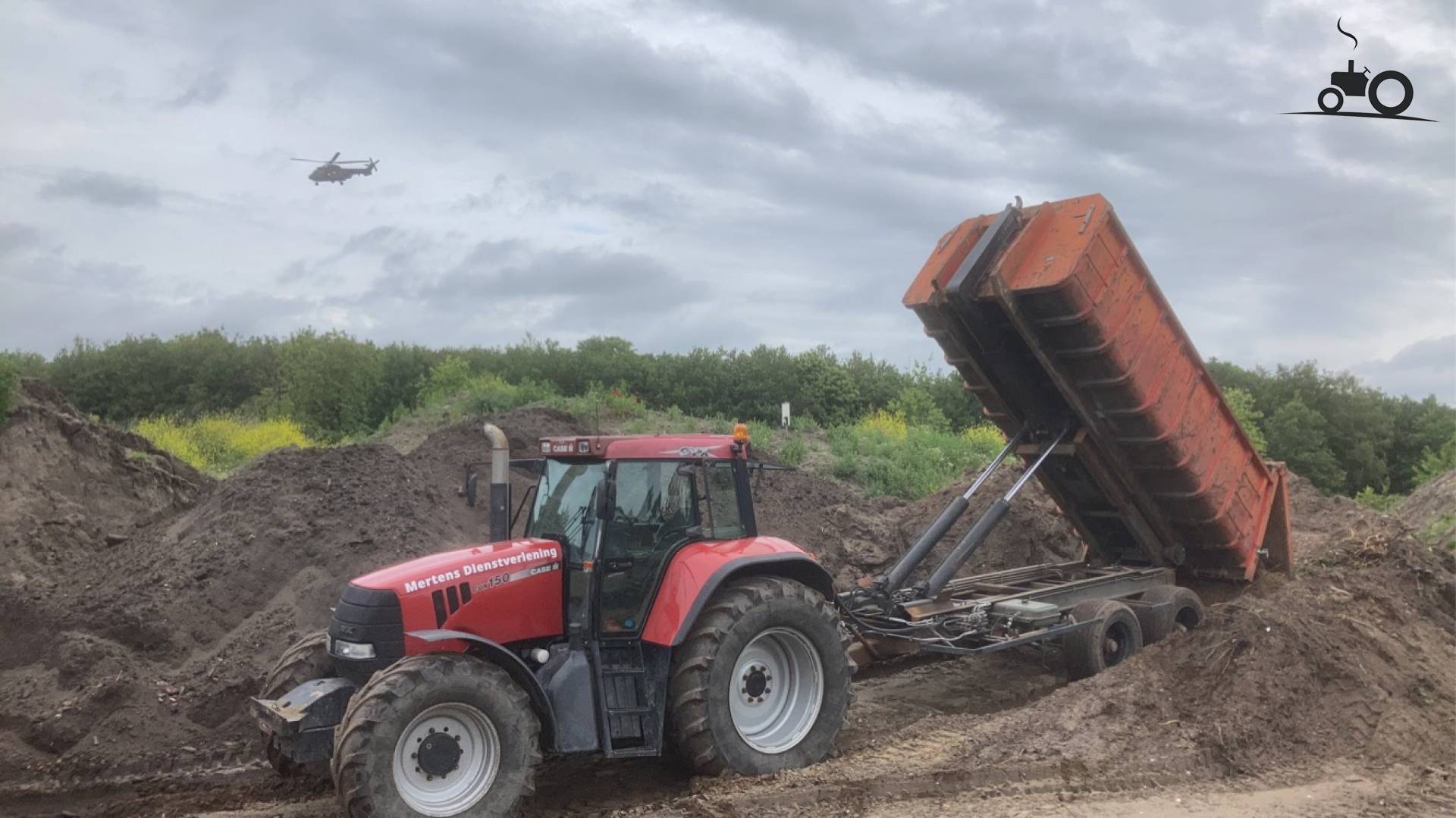 Foto Case IH CVX 150 van Mertens Dienstverlening