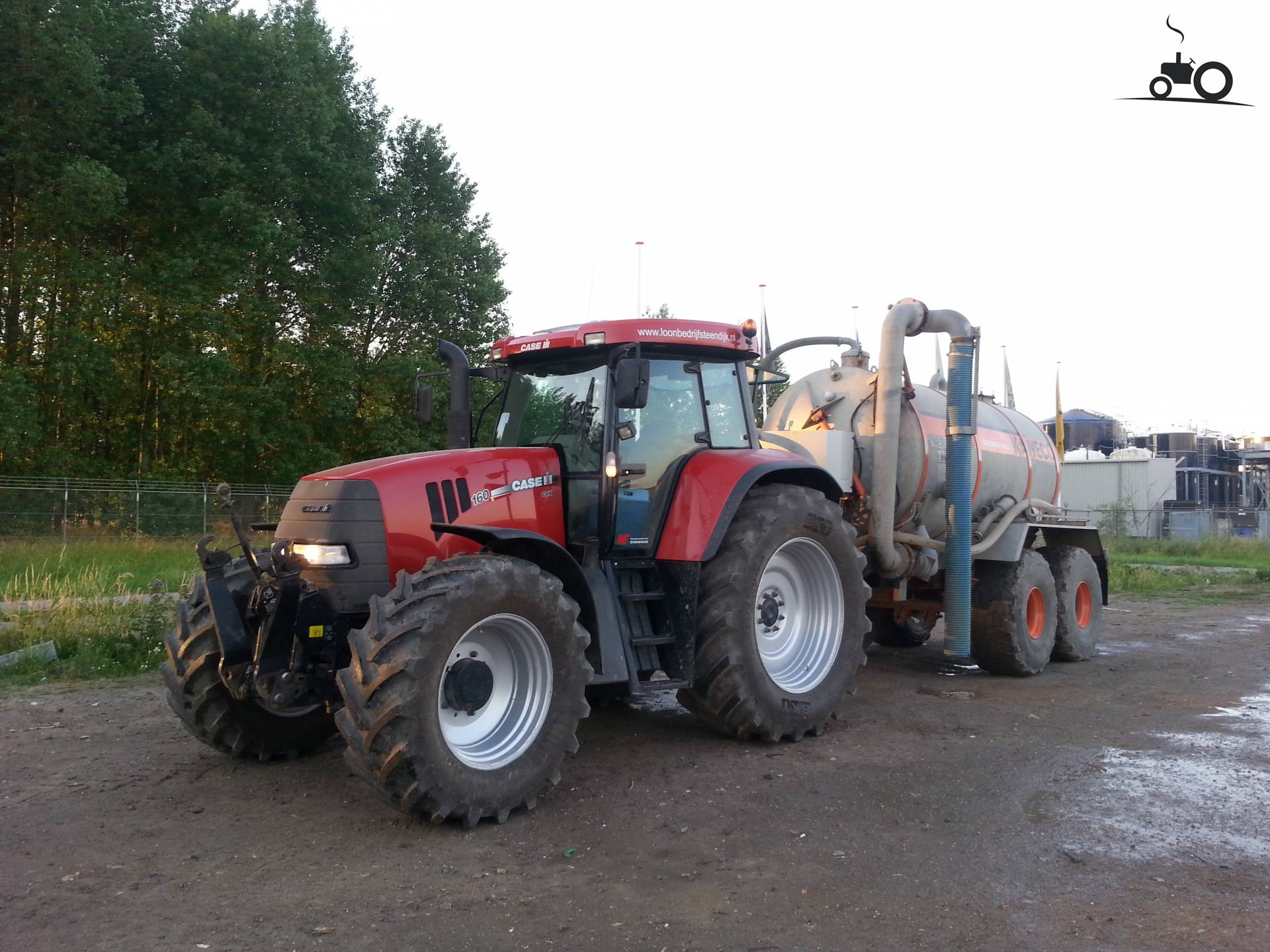 Foto Case IH CVX 160 van Loonbedrijf Steendijk