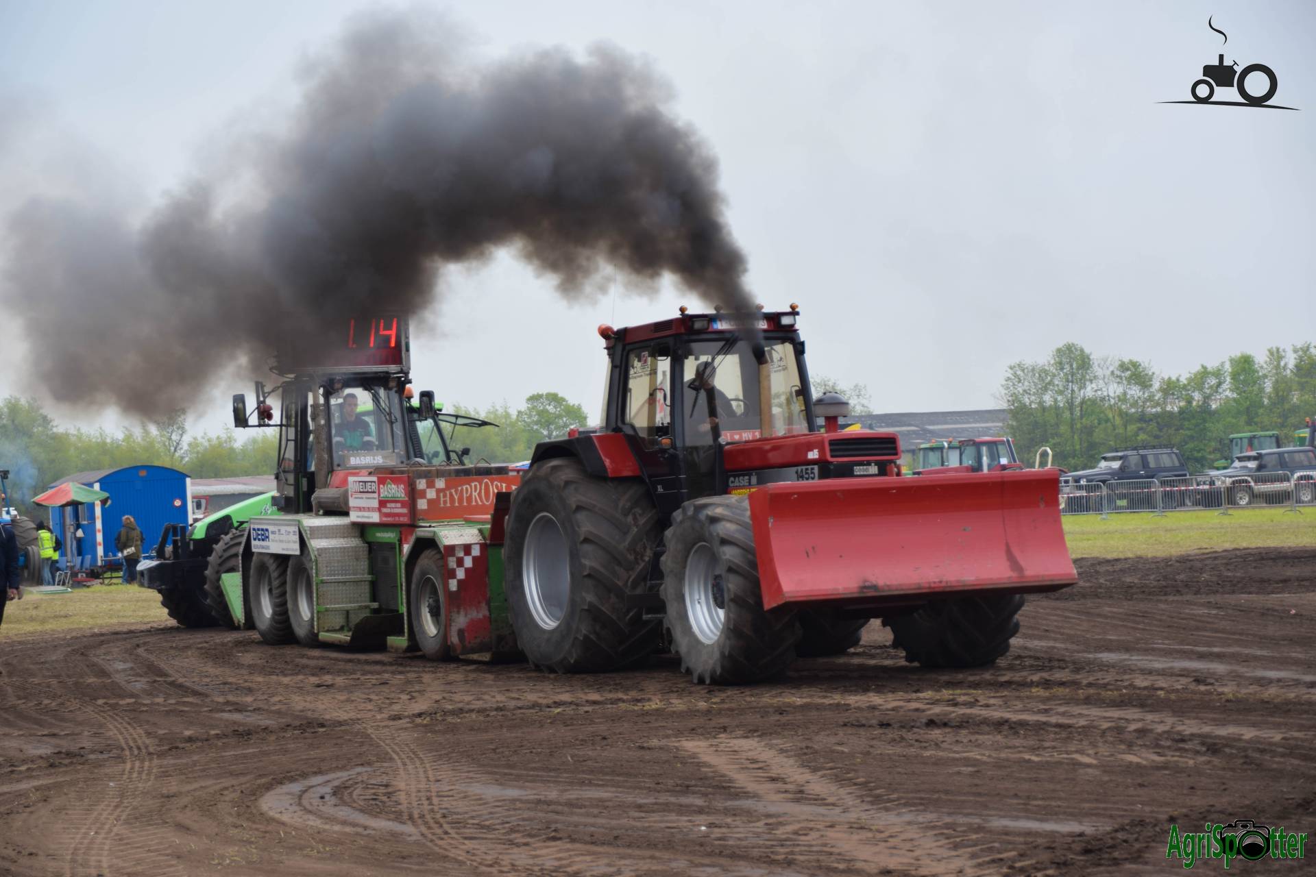Trekkerslep / trekkertrek / tractorpulling - Case International 1455 XL