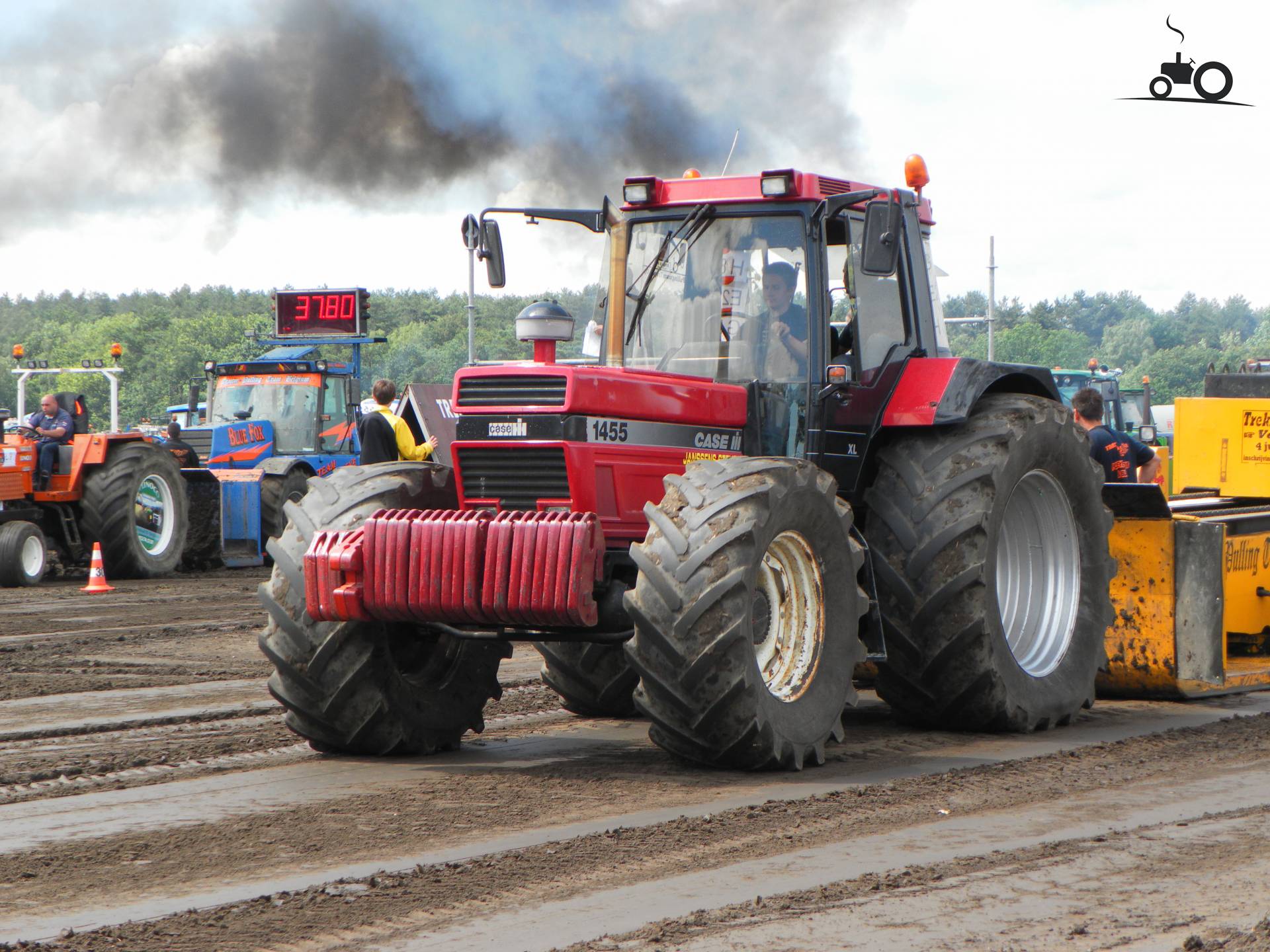 Trekkerslep / trekkertrek / tractorpulling - Case International 1455 XL