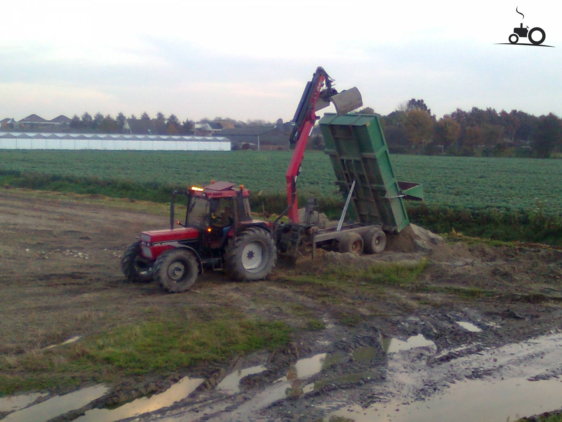 Foto Case International 956 XL van Loonbedrijf Teun Vos