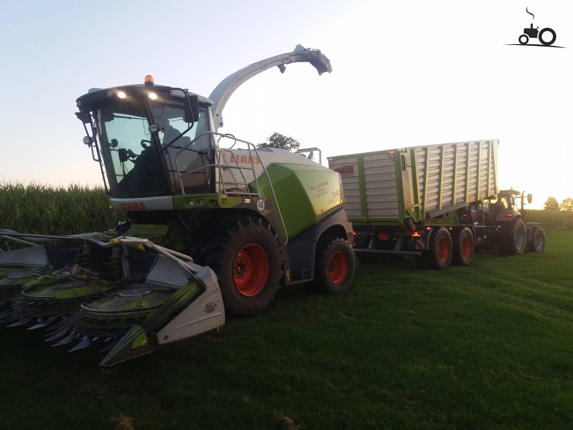 Foto Claas Jaguar 840 van H.j. Looman en Zn.