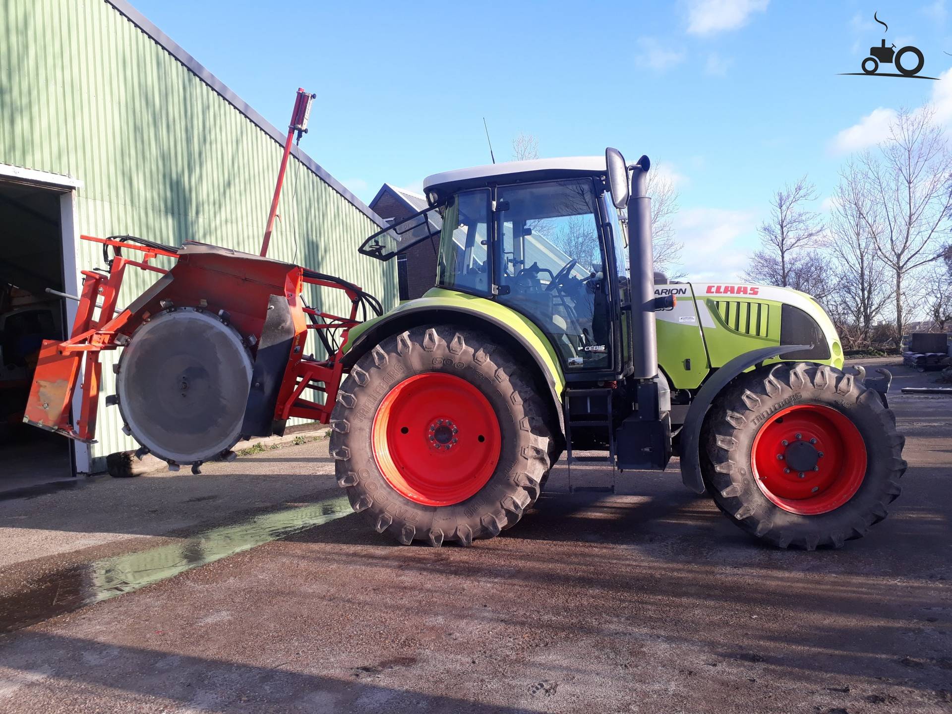Foto Claas Arion 510 van Klus en montage Bedrijf Burger