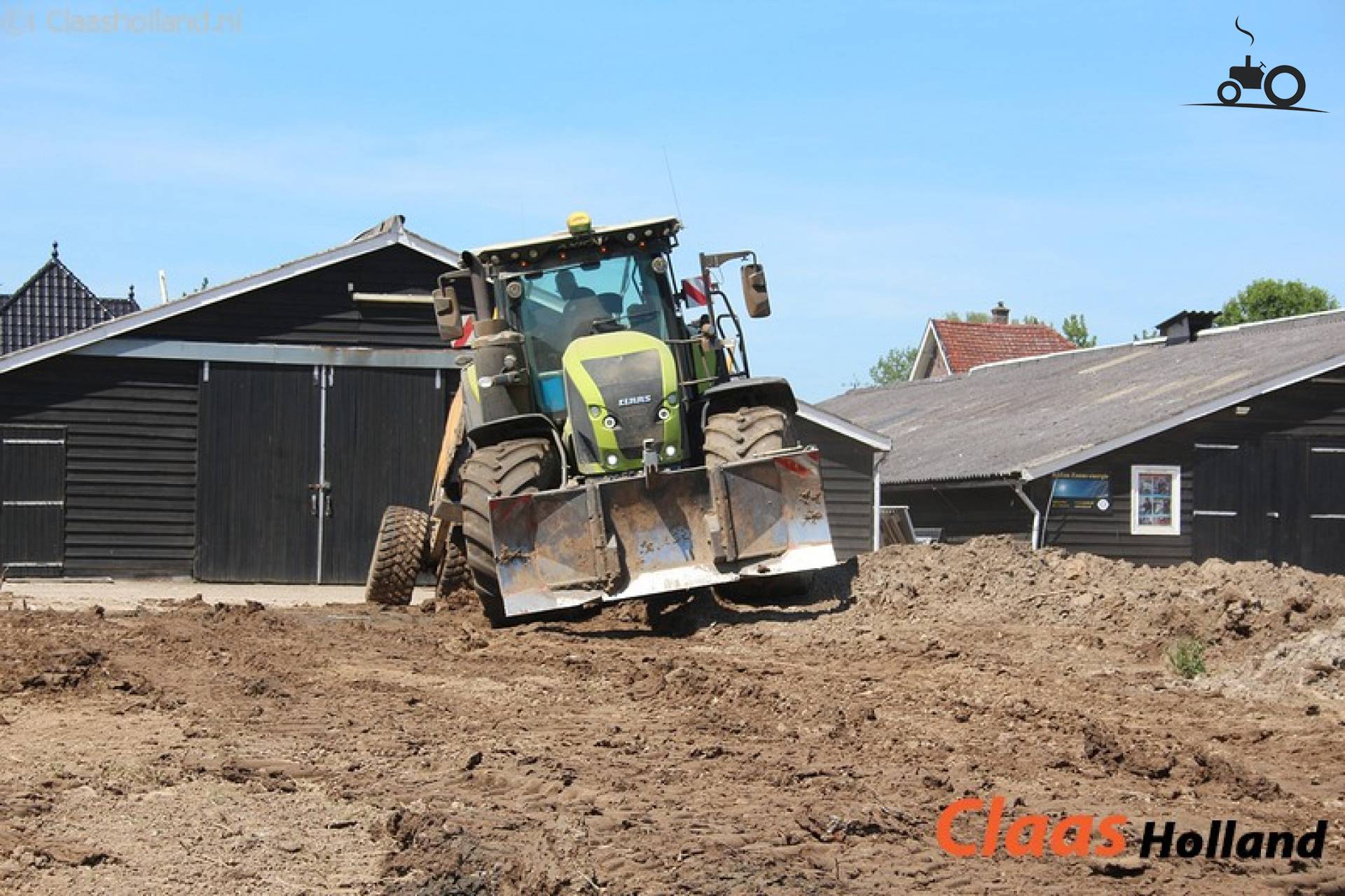 Foto Claas Axion 930 van Loonbedrijf B. de Vree jr.