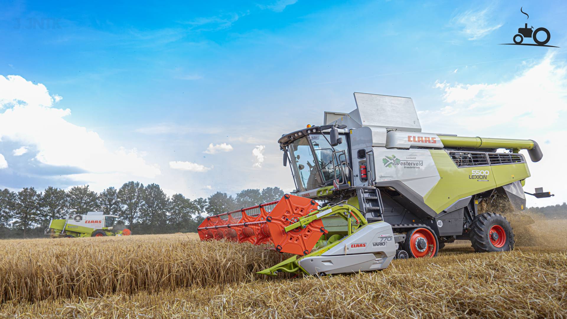 Foto Claas Lexion van Loon- en Landbouwmechanisatiebedrijf Westerveld