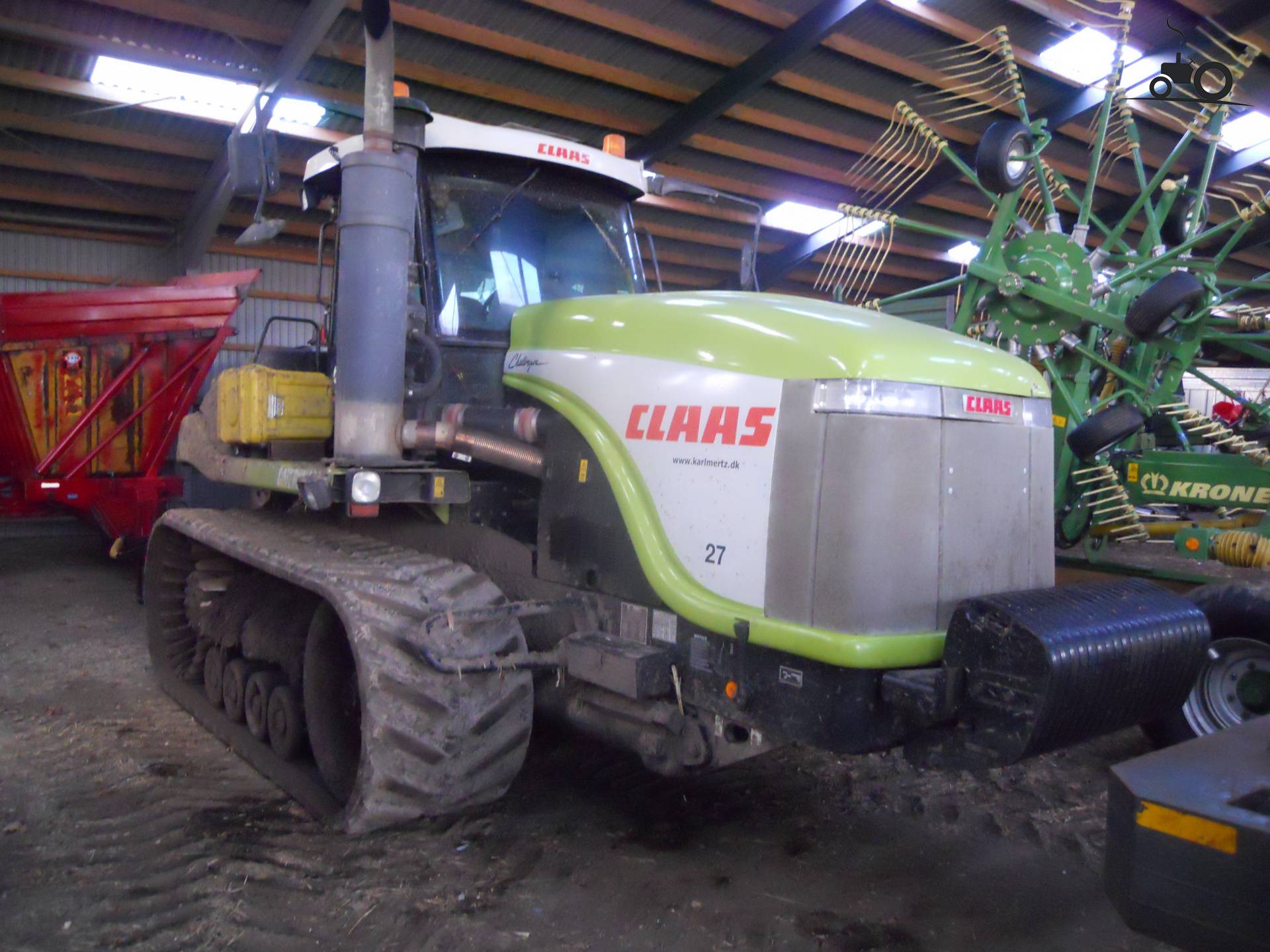 Foto Claas Challenger 95E van Kim Vind Maskinstation & Entreprenør Aps