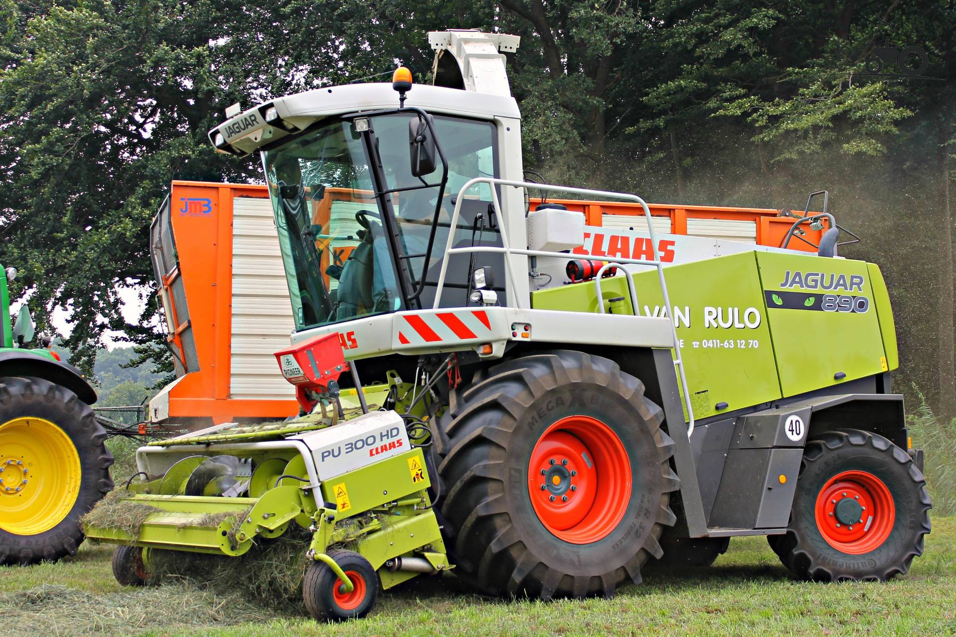 Foto Claas Jaguar 890 Green Eye van Van Rulo - Van De Wal