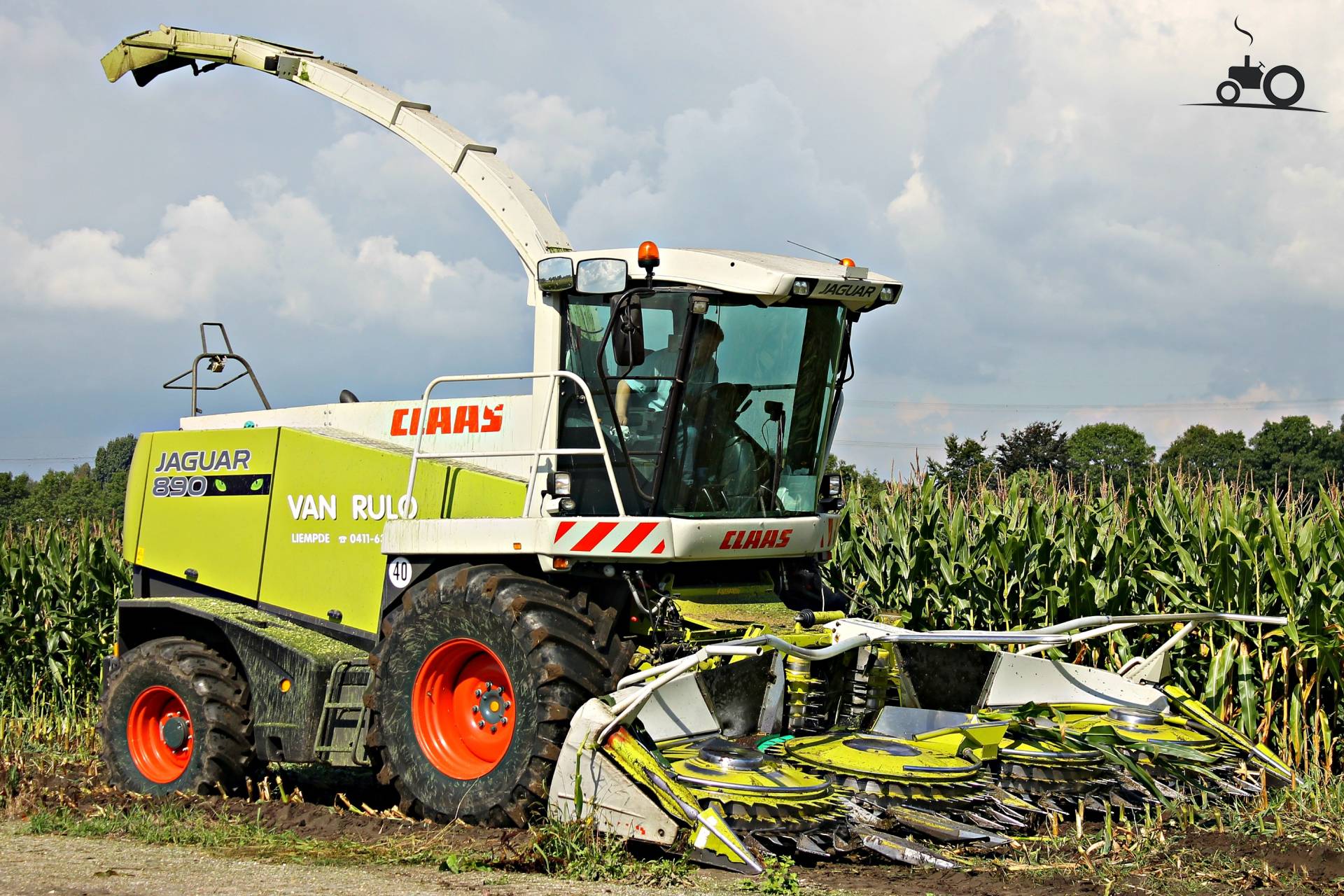 Foto Claas Jaguar 890 Green Eye van Van Rulo - Van De Wal
