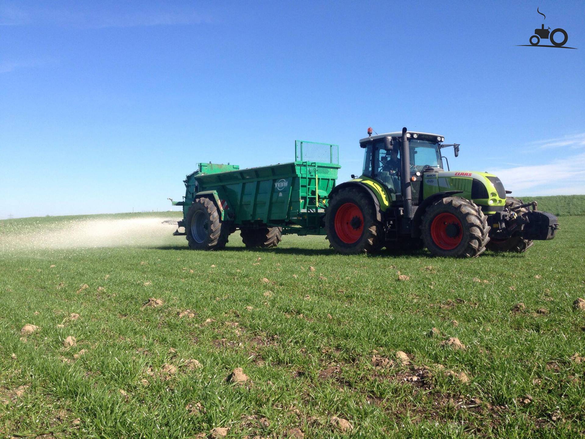 Foto Claas Arion 640 van Loonbedrijf Gebr. Van Gelder Oeffelt