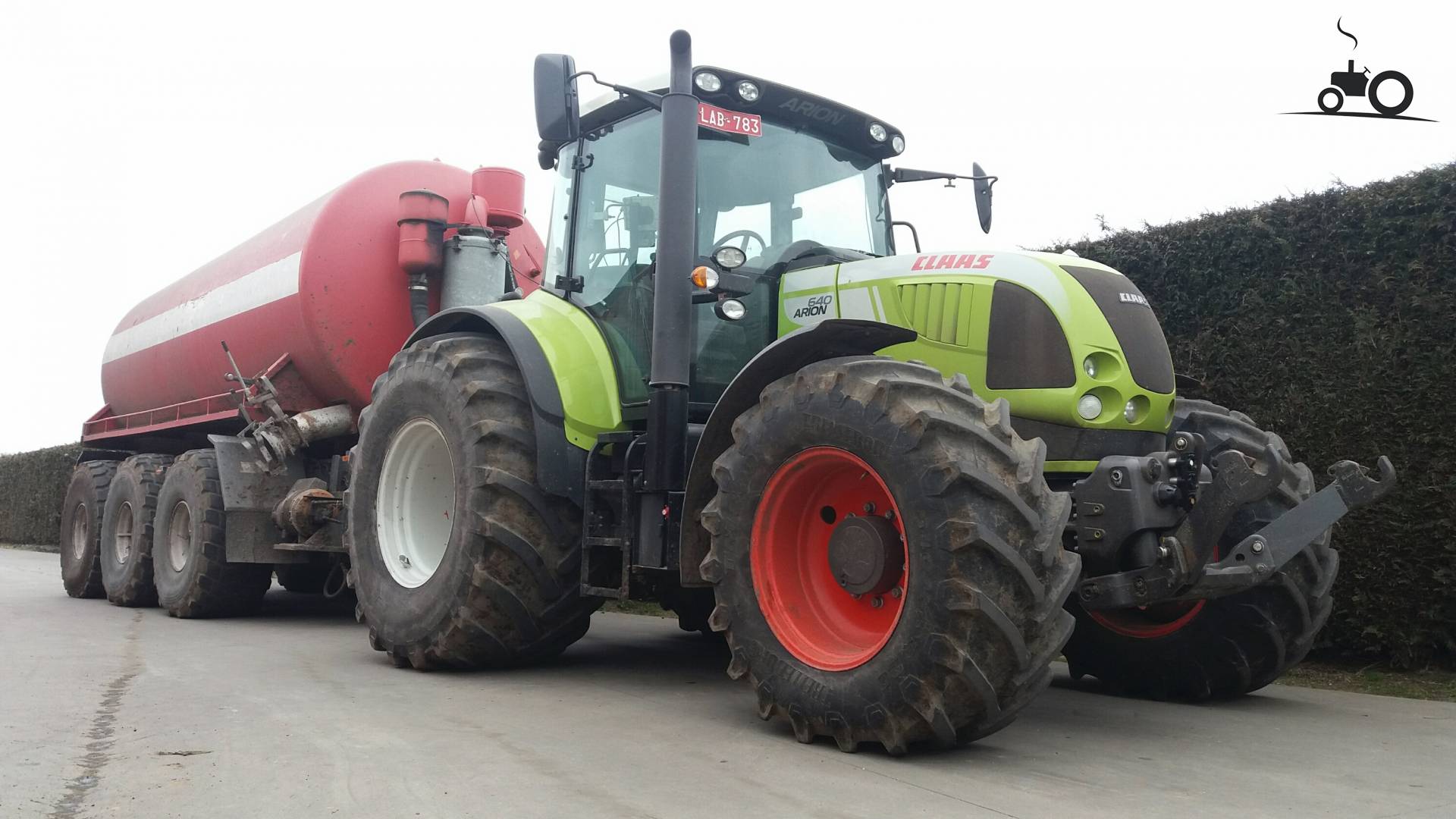 Foto Claas Arion 640 van Melkvee / varkenshouderij Marijnissen