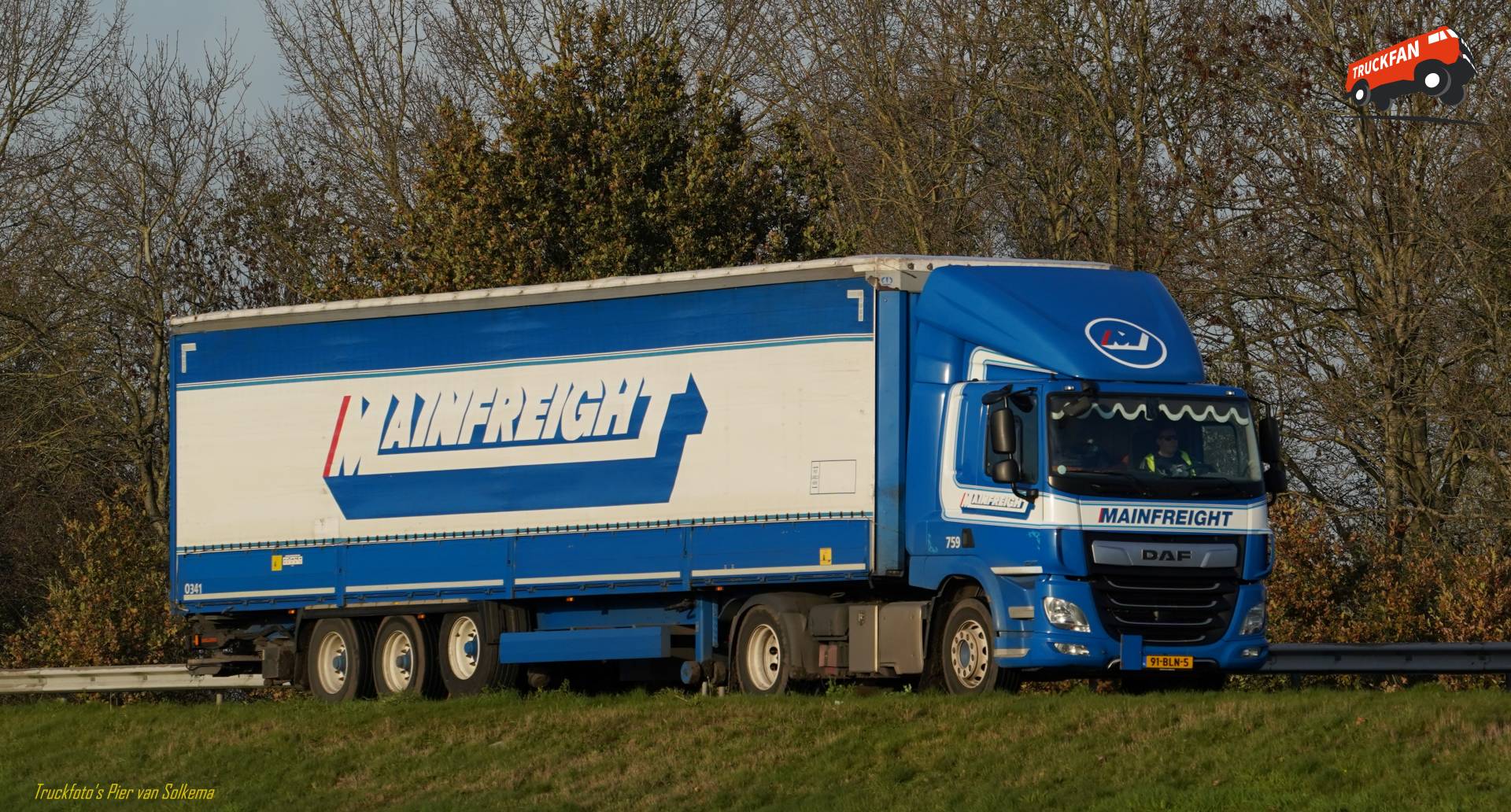 Foto DAF CF Euro 6 van Mainfreight (voorheen Wim Bosman)