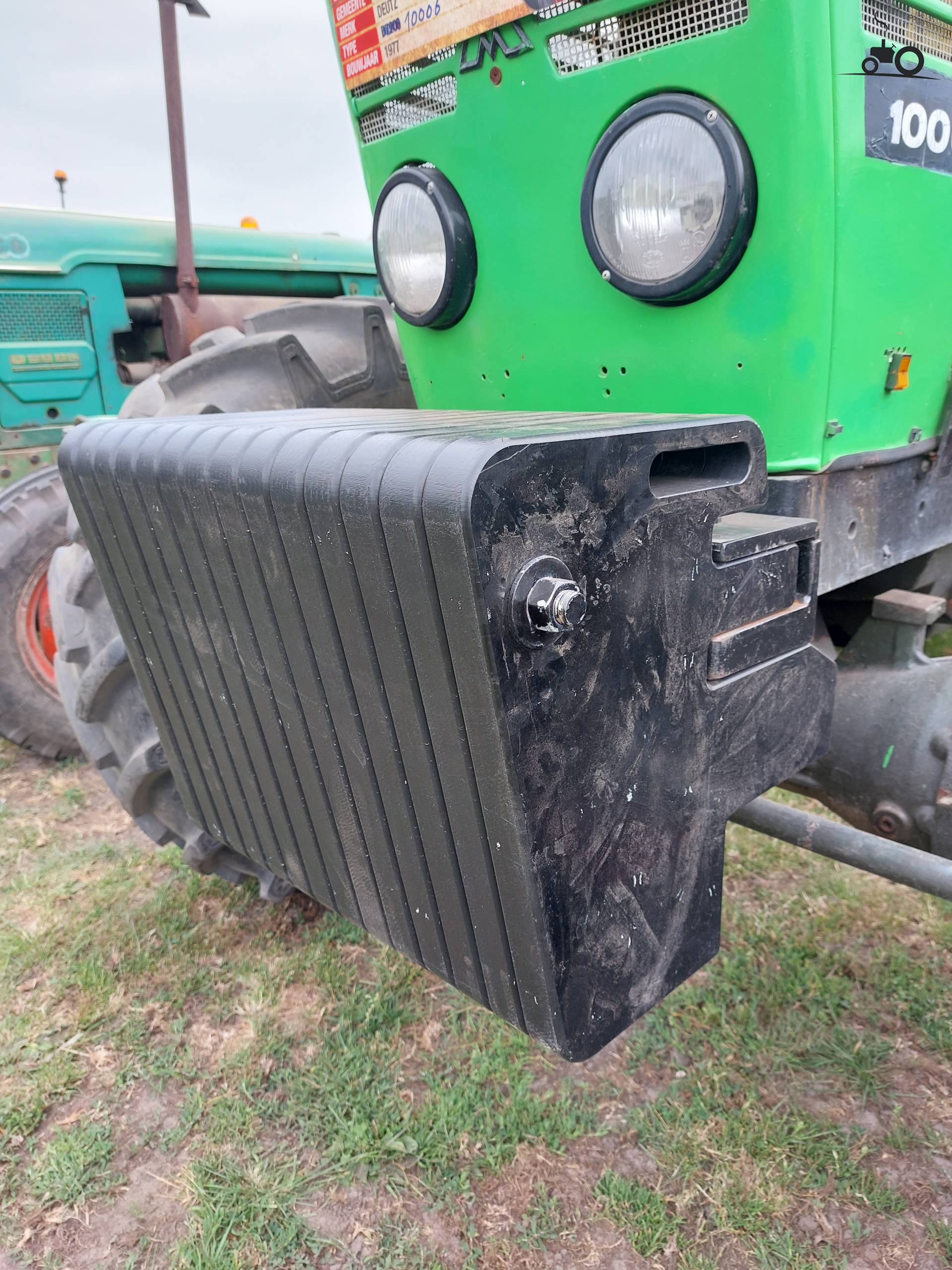 Kunststof frontgewichten.