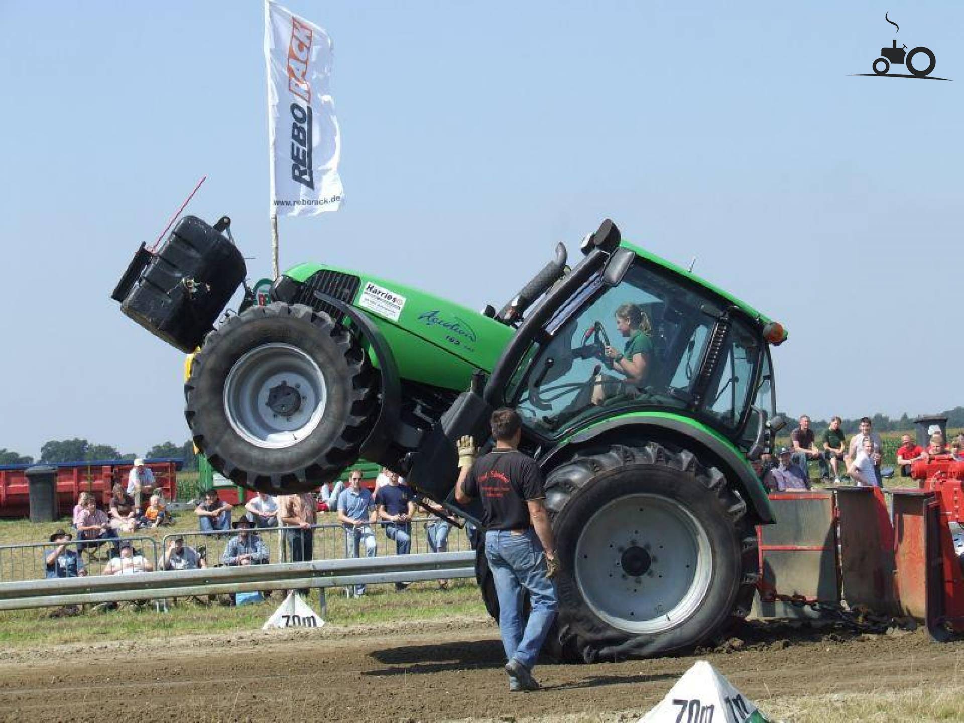 Trekkerslep / trekkertrek / tractorpulling - Deutz-Fahr Agrotron 165