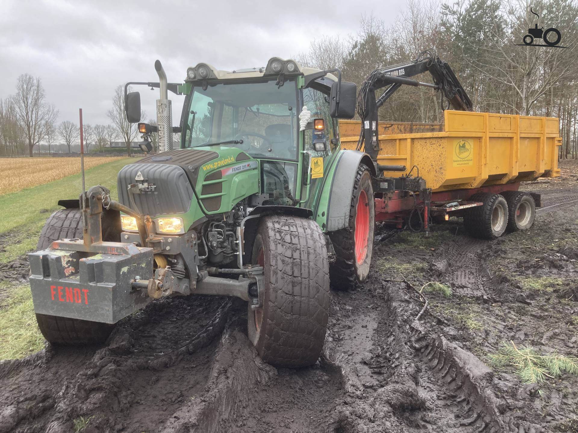 Vastgereden - Fendt 211 Vario