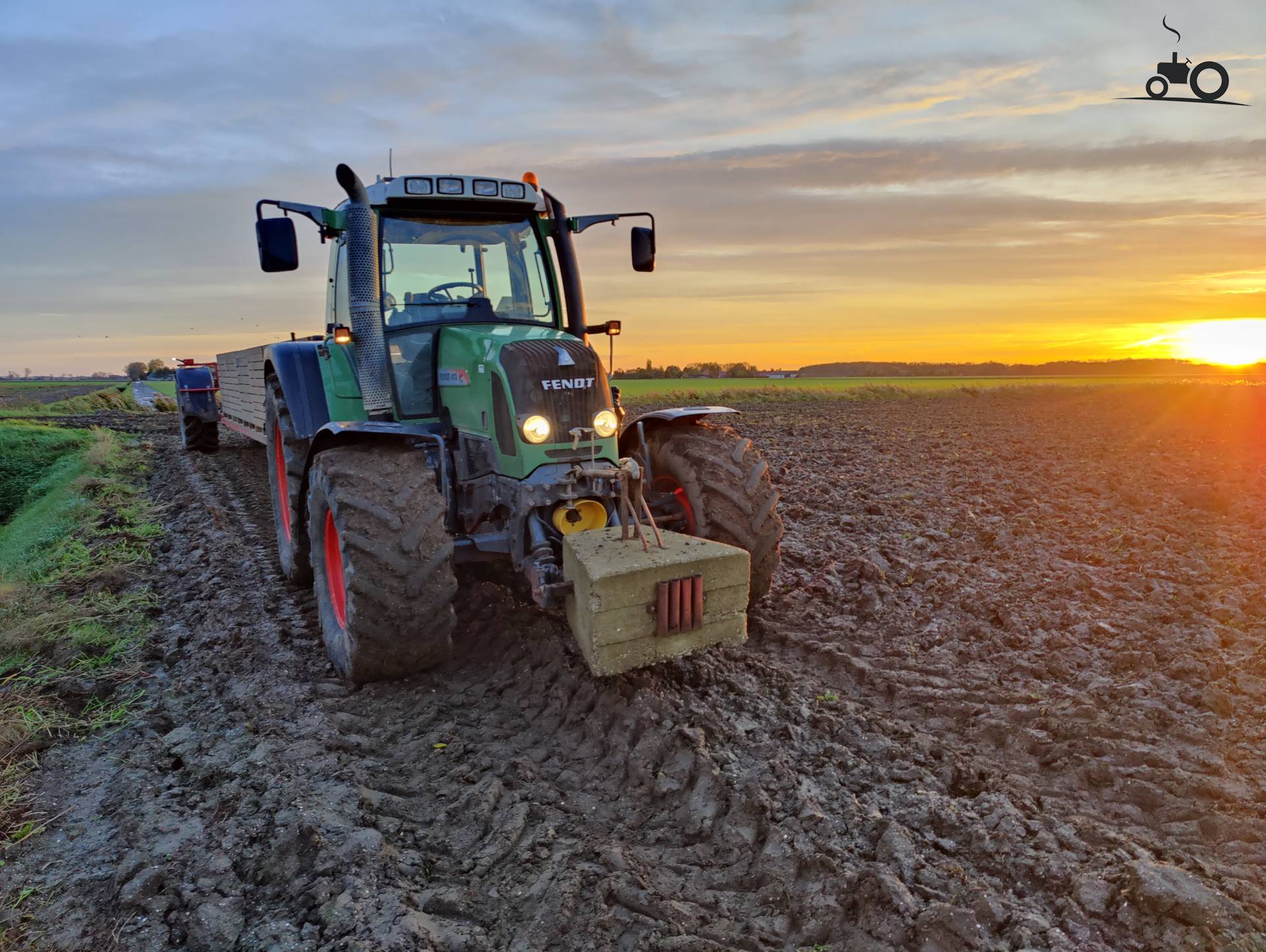 Fendt 413 met wortelkar