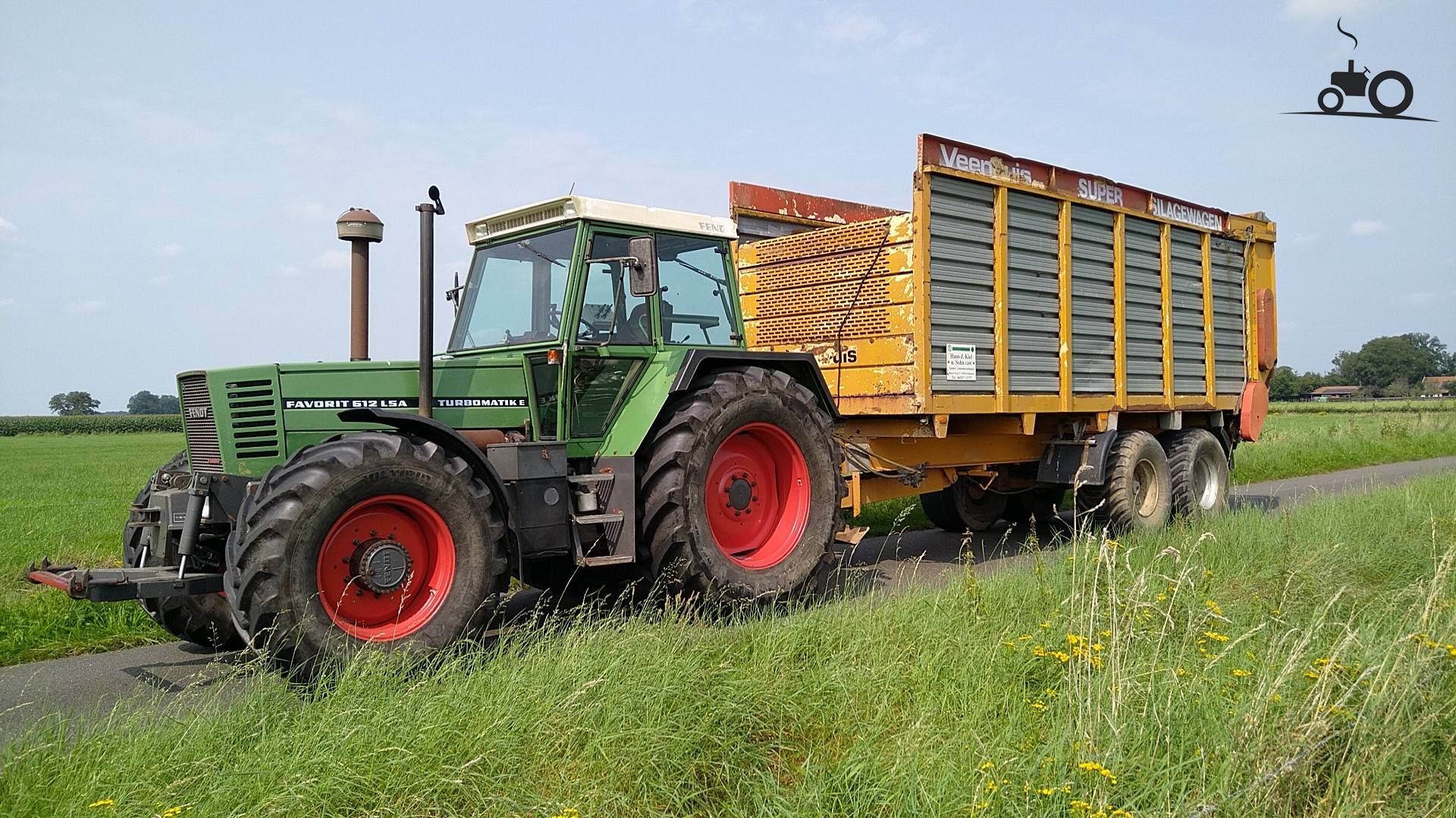 Fendt 615 +Veenhuis Super Silagewagen
