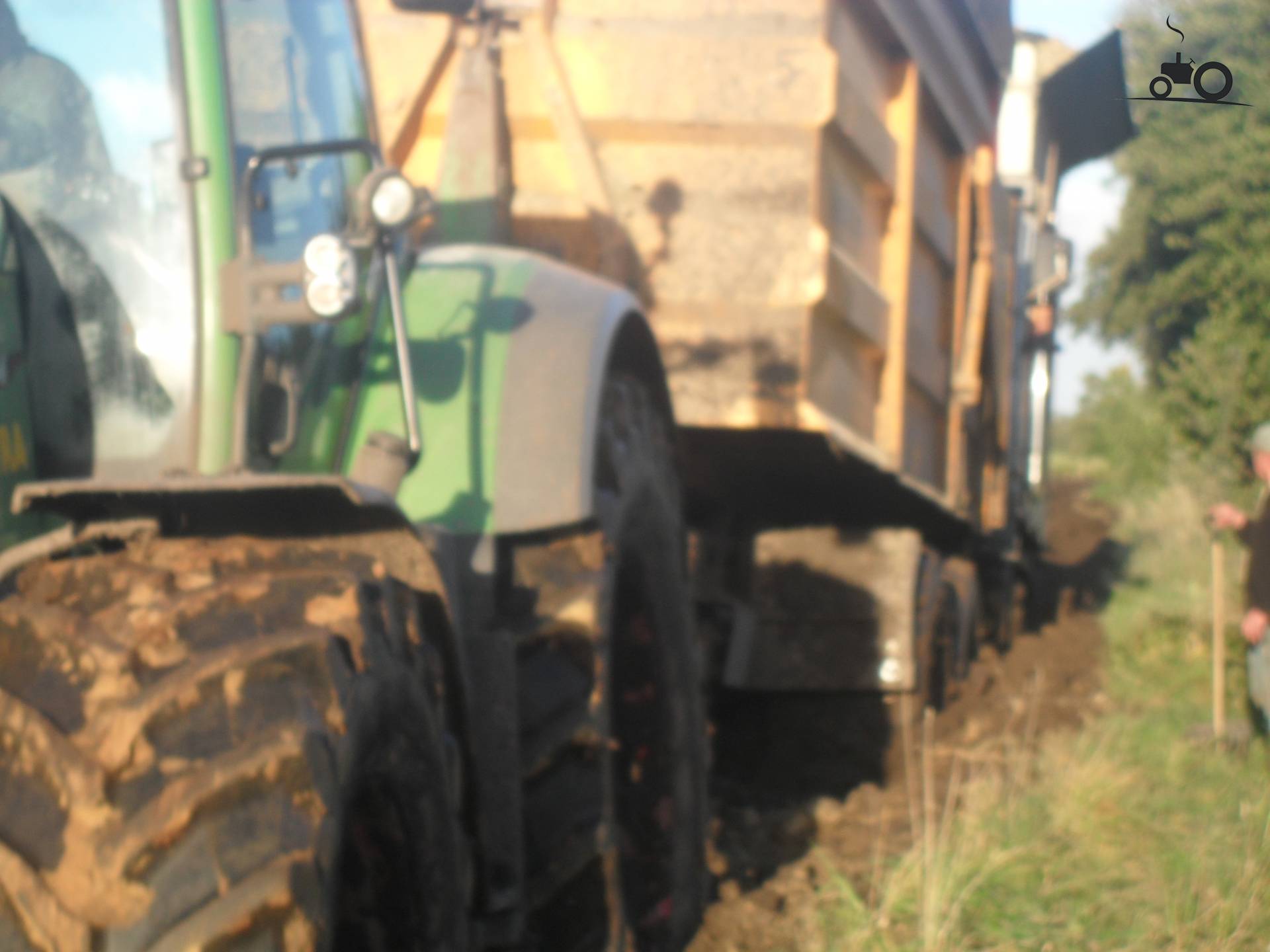 Vastgereden - Fendt 824 Vario