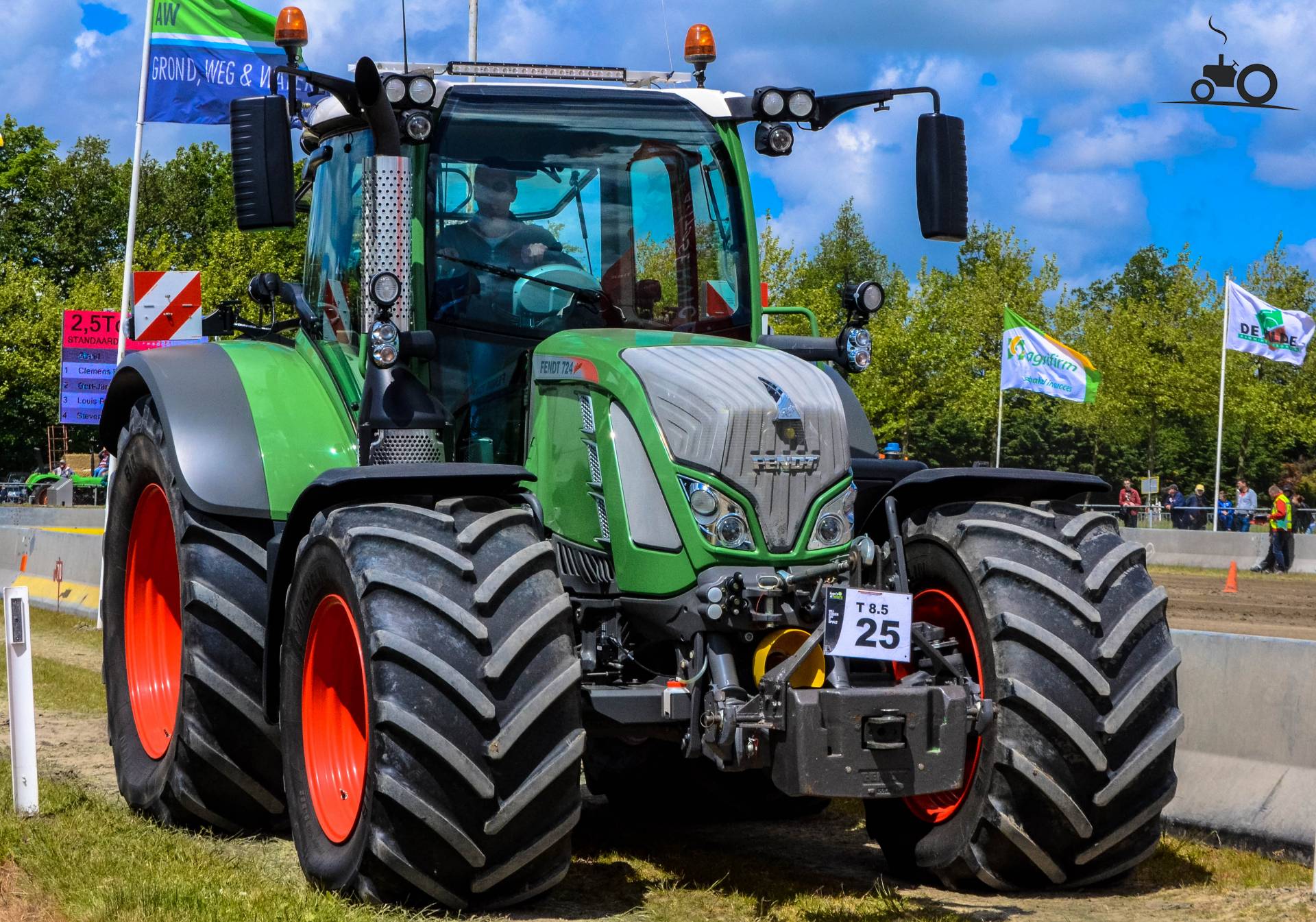 Trekkerslep / trekkertrek / tractorpulling - Fendt 724