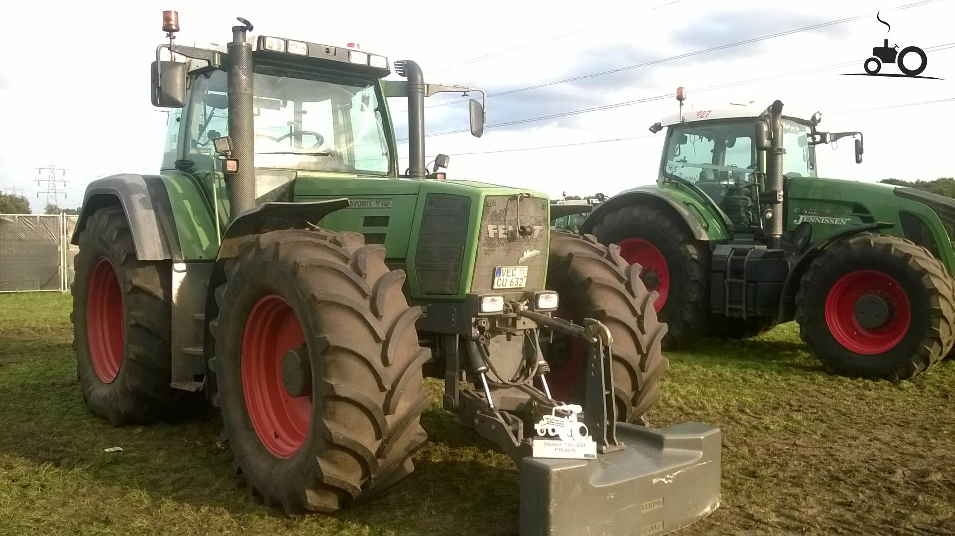 Trekkerslep / trekkertrek / tractorpulling - Fendt 916