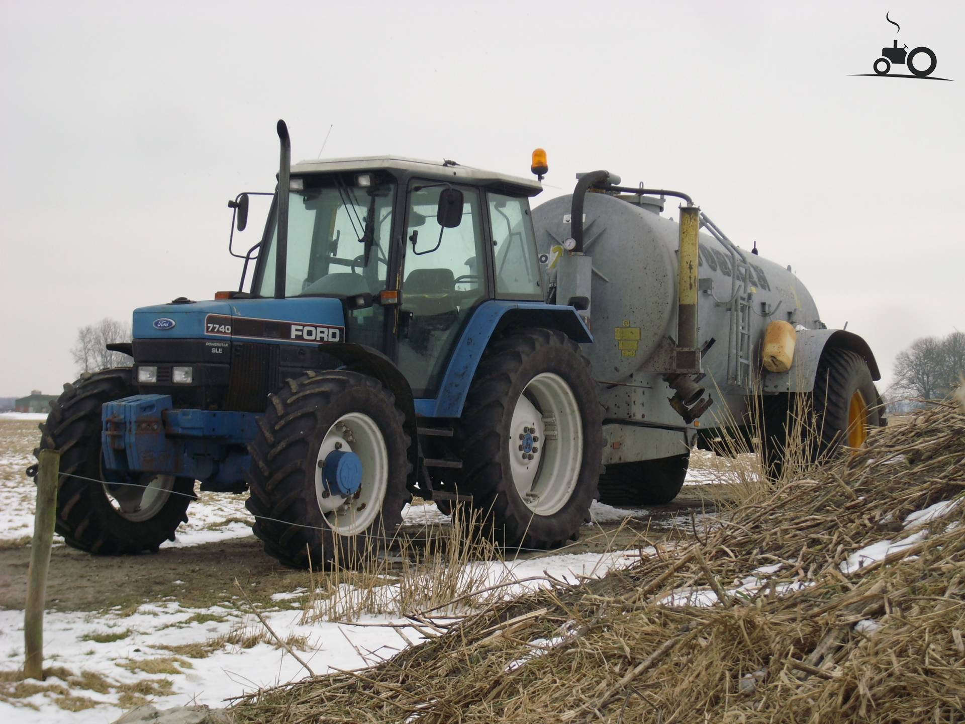 Foto Ford 7740 van Mts. Kloosterman - Deinum