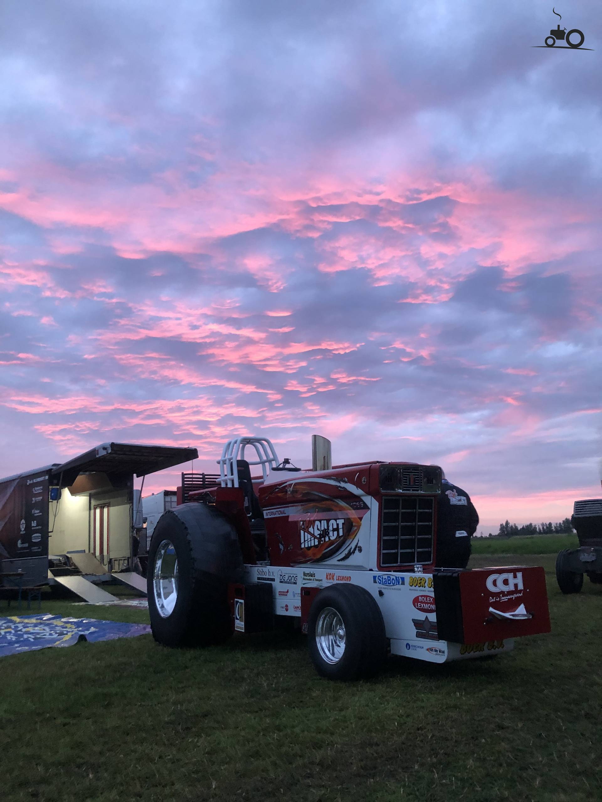 Mooie foto van the red impact nog van trekkertrek Oudenbosch