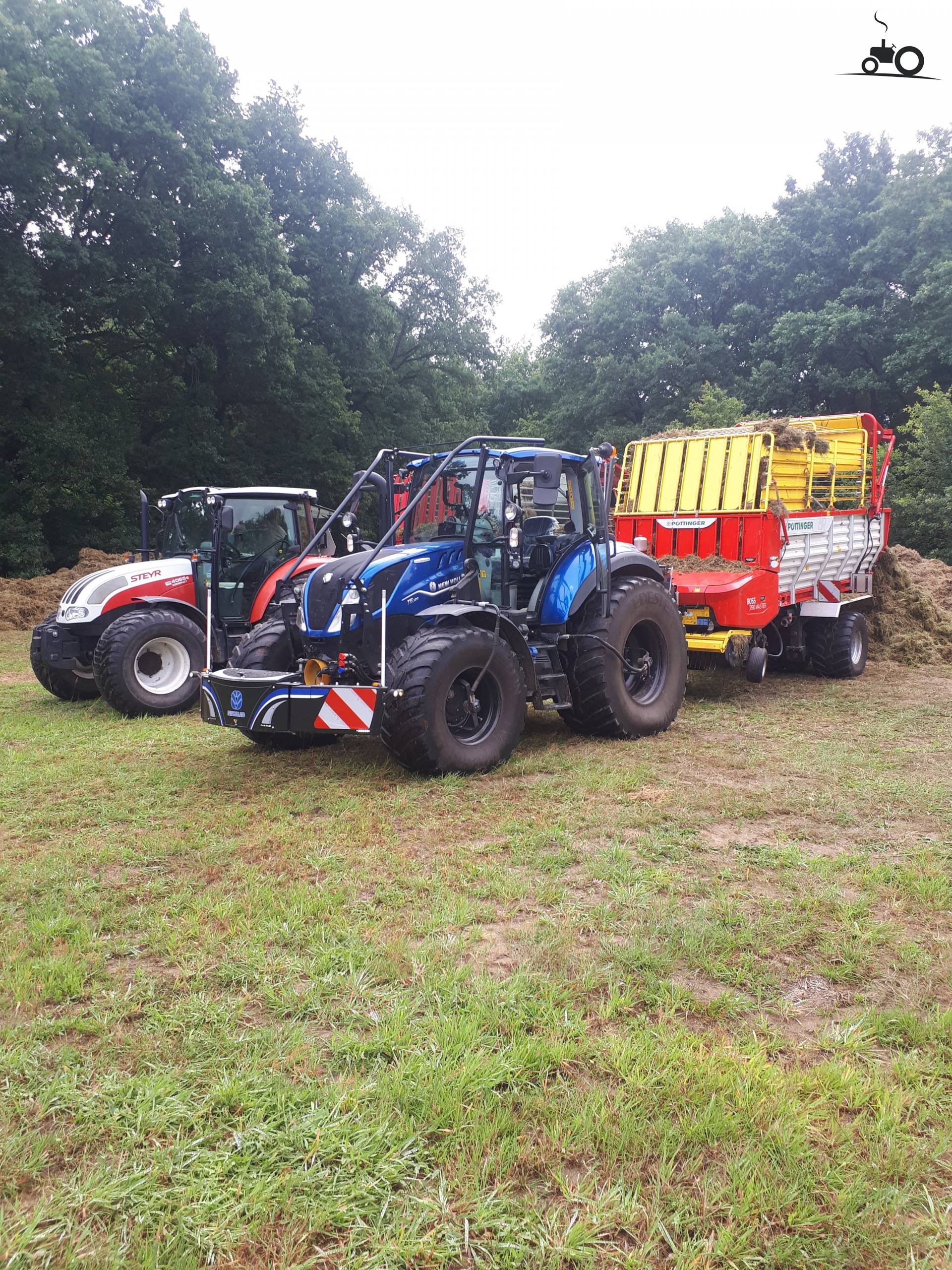 New holland t5120 en Steyr 4065s