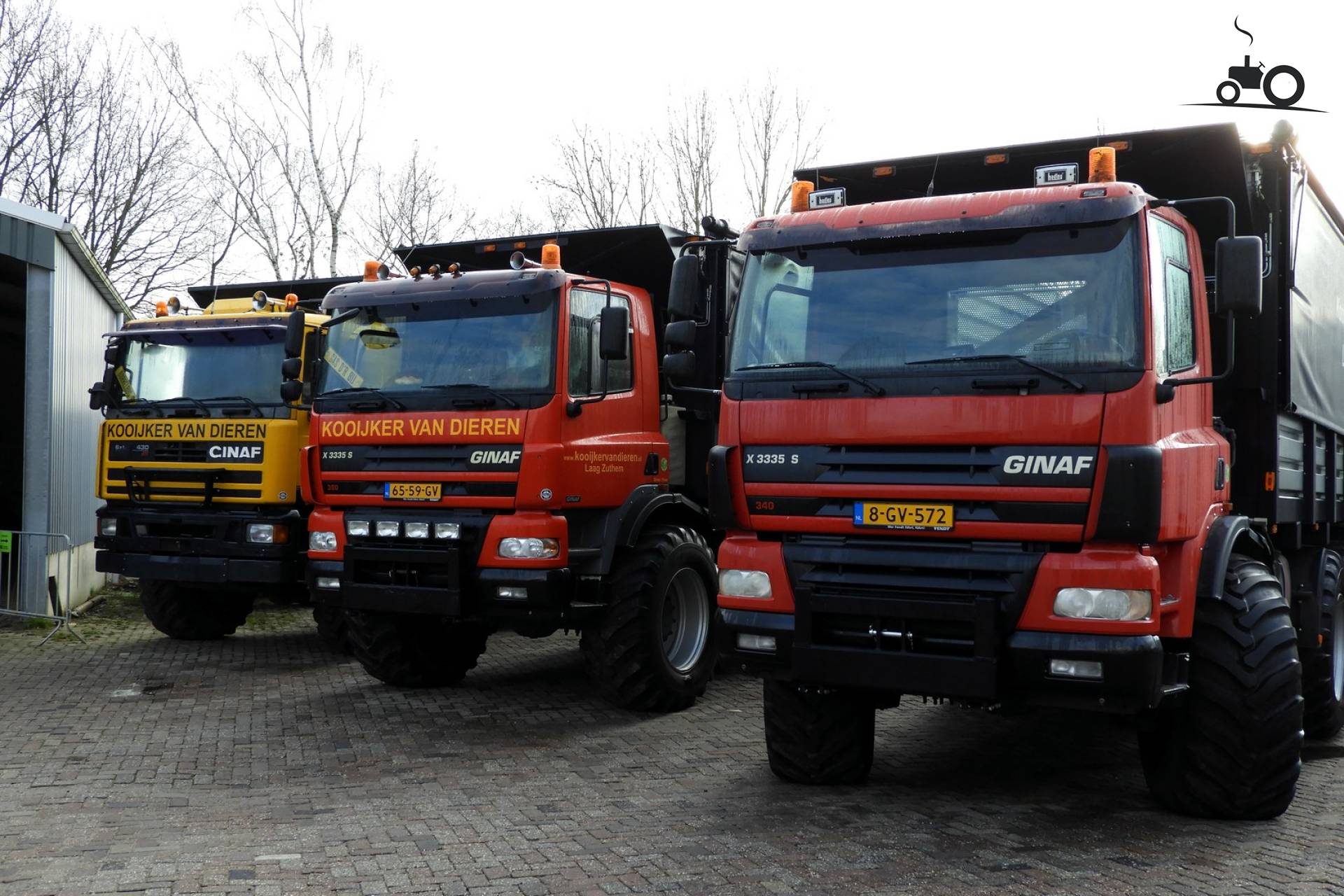 Foto GINAF meerdere van Loonbedrijf Kooijker Van Dieren