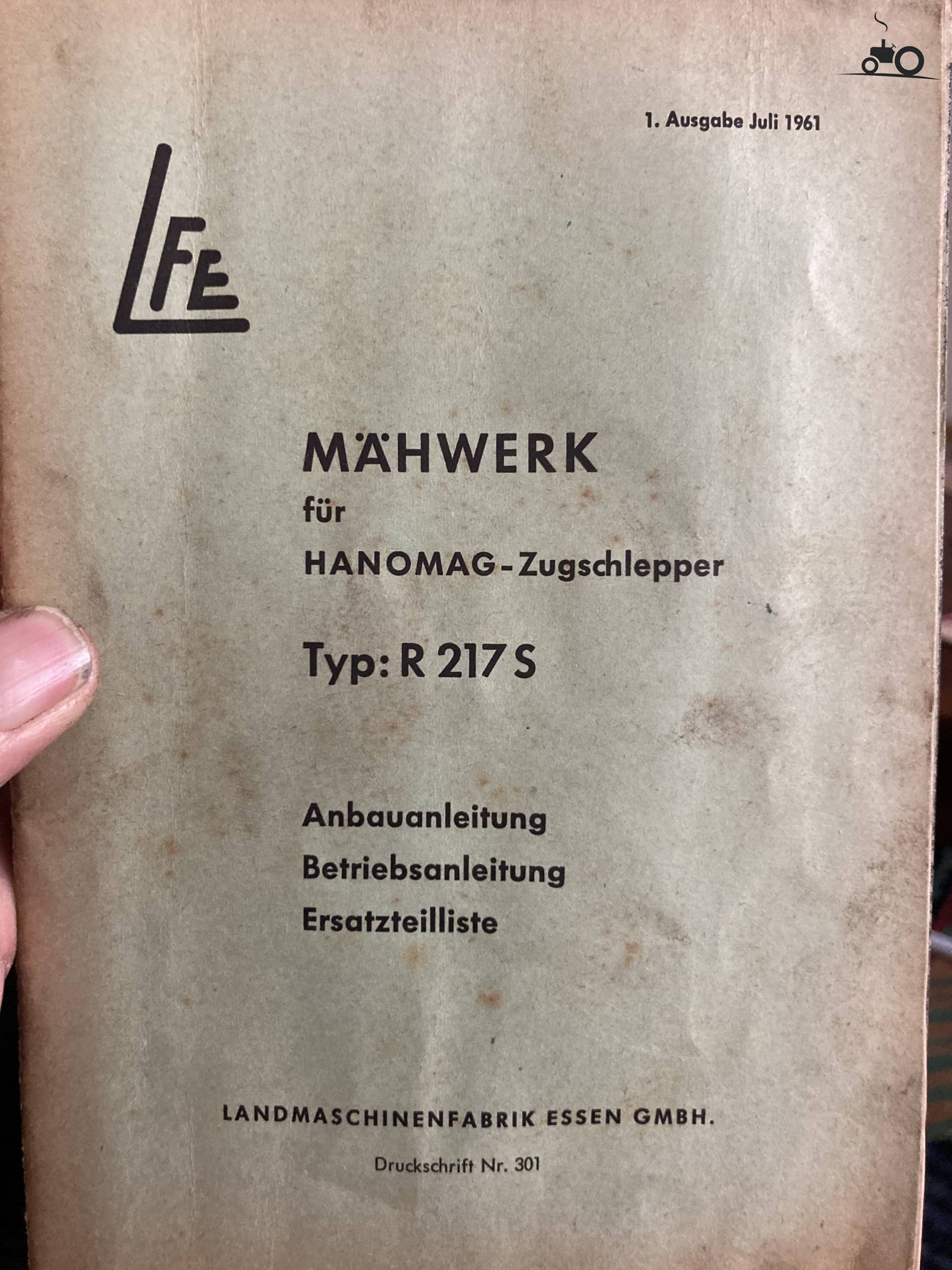 Naslag voor het type R16, R19, en R217.