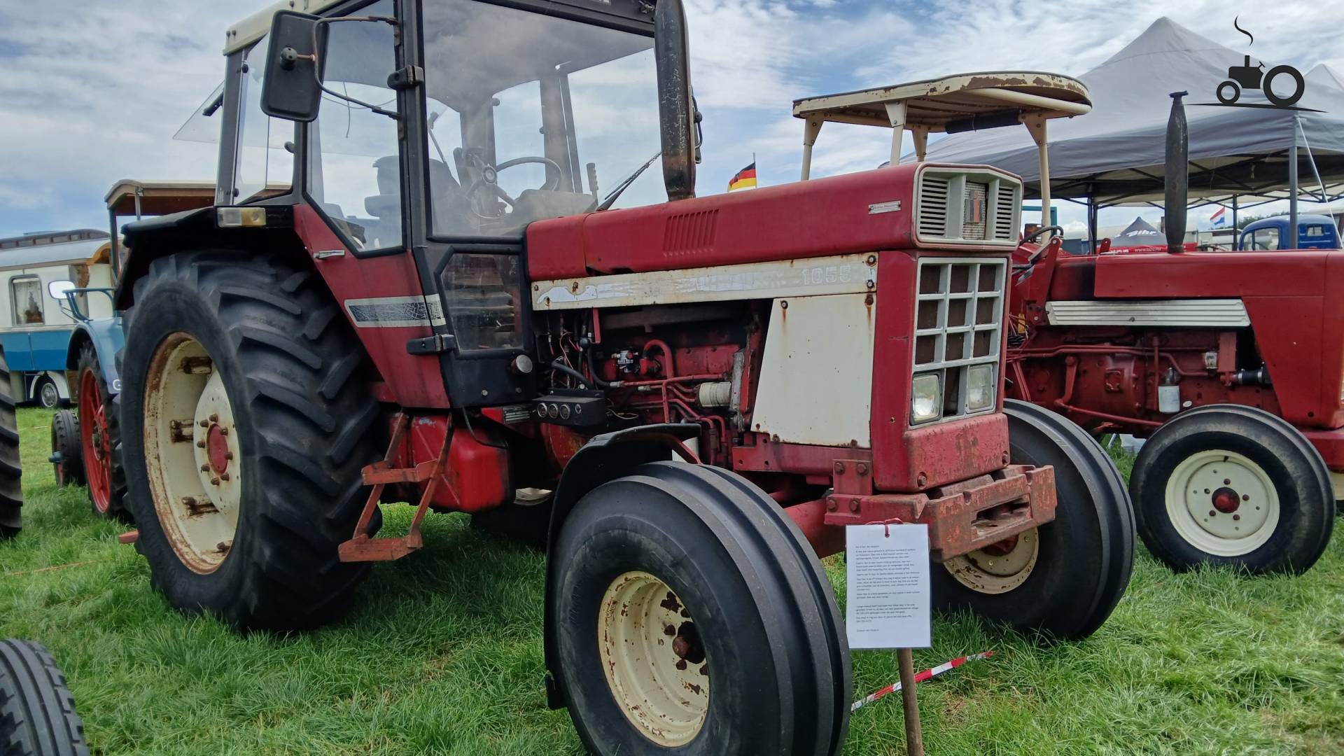 International 1055 op de oogstdag westerbeek 2025