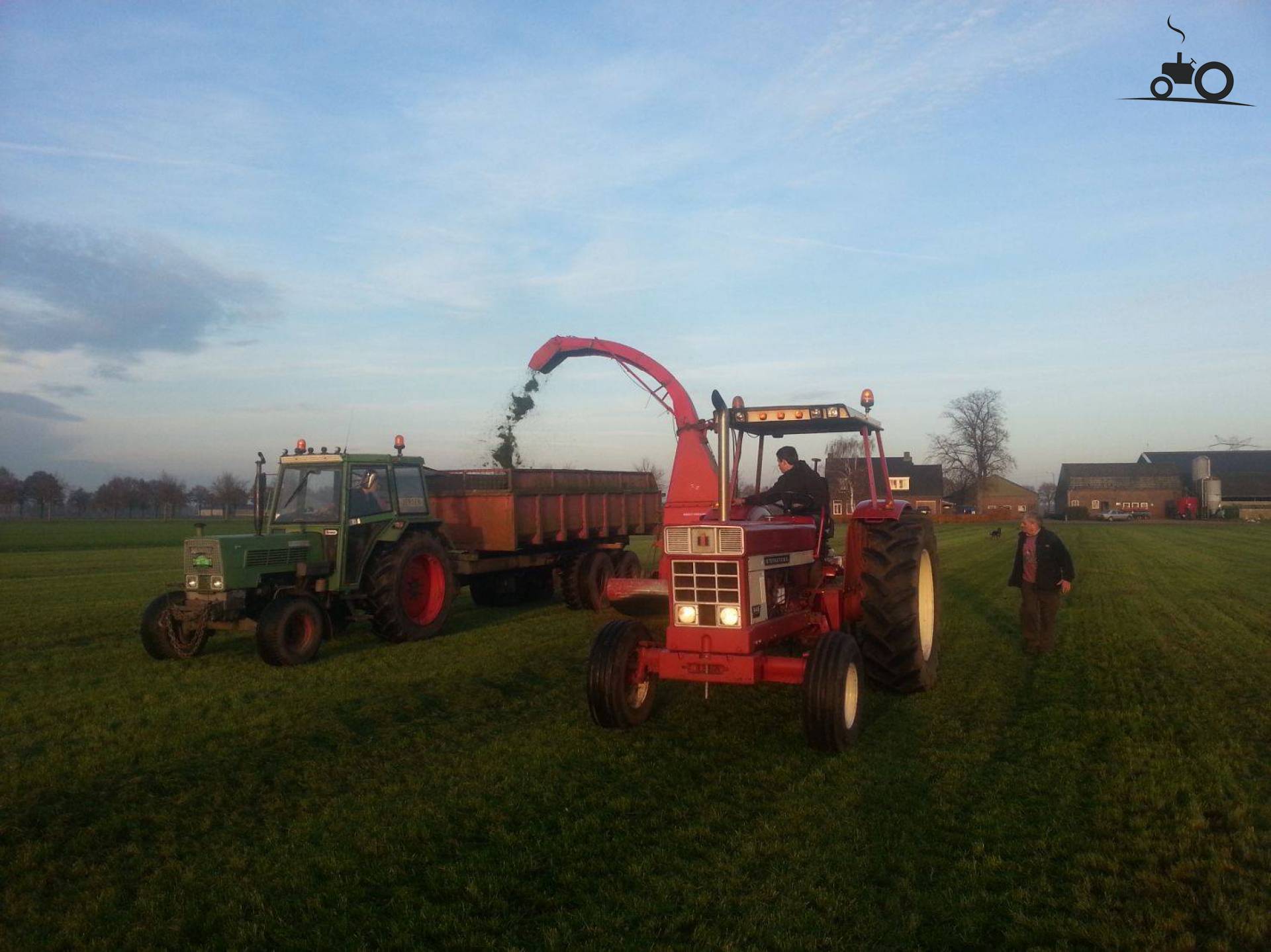 Hakselaar voor achter de trekker