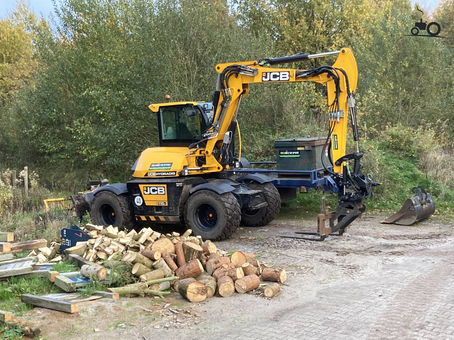 Foto JCB Hydradig van Vos