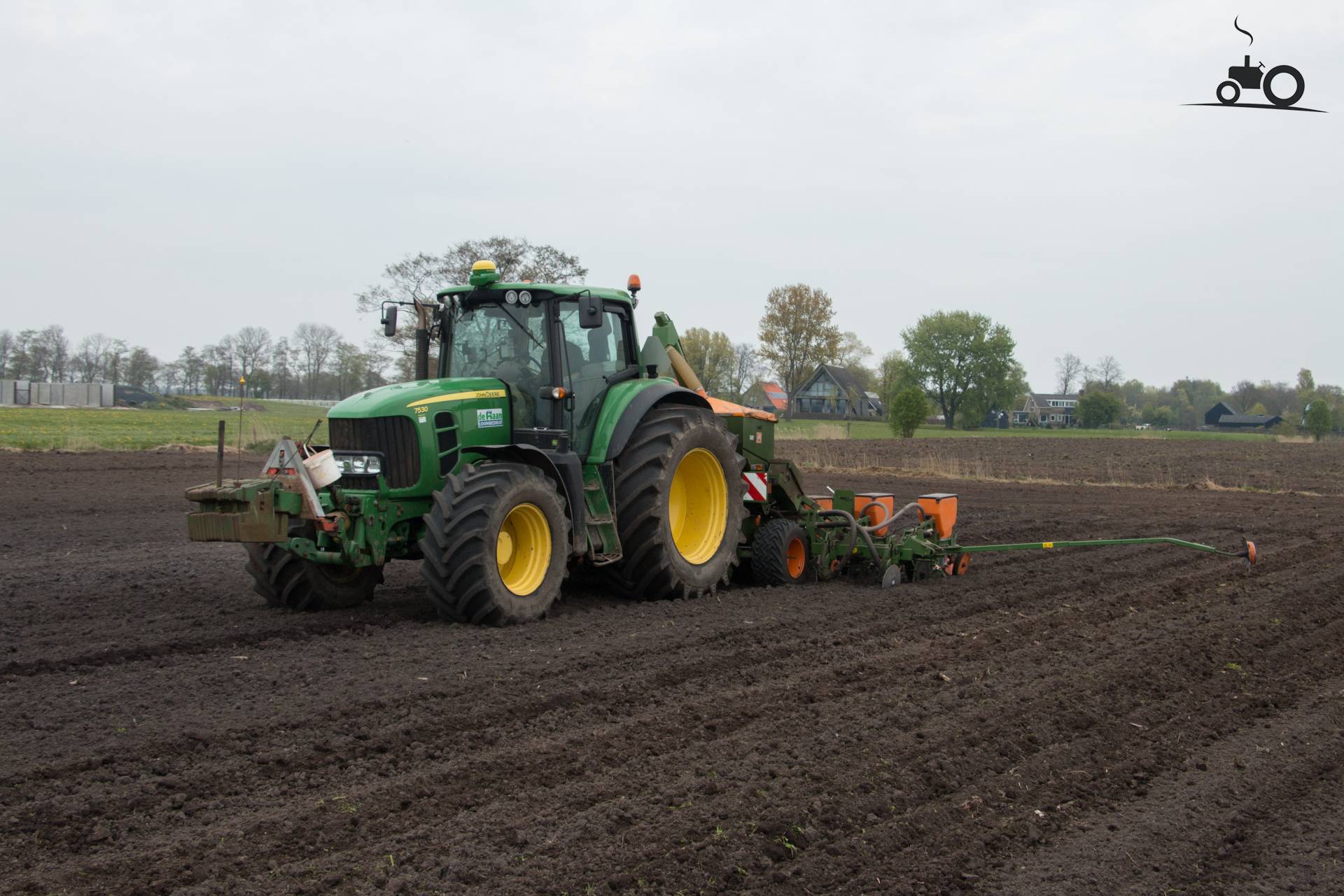 Foto John Deere 7530 Premium van De Haan Loonbedrijf