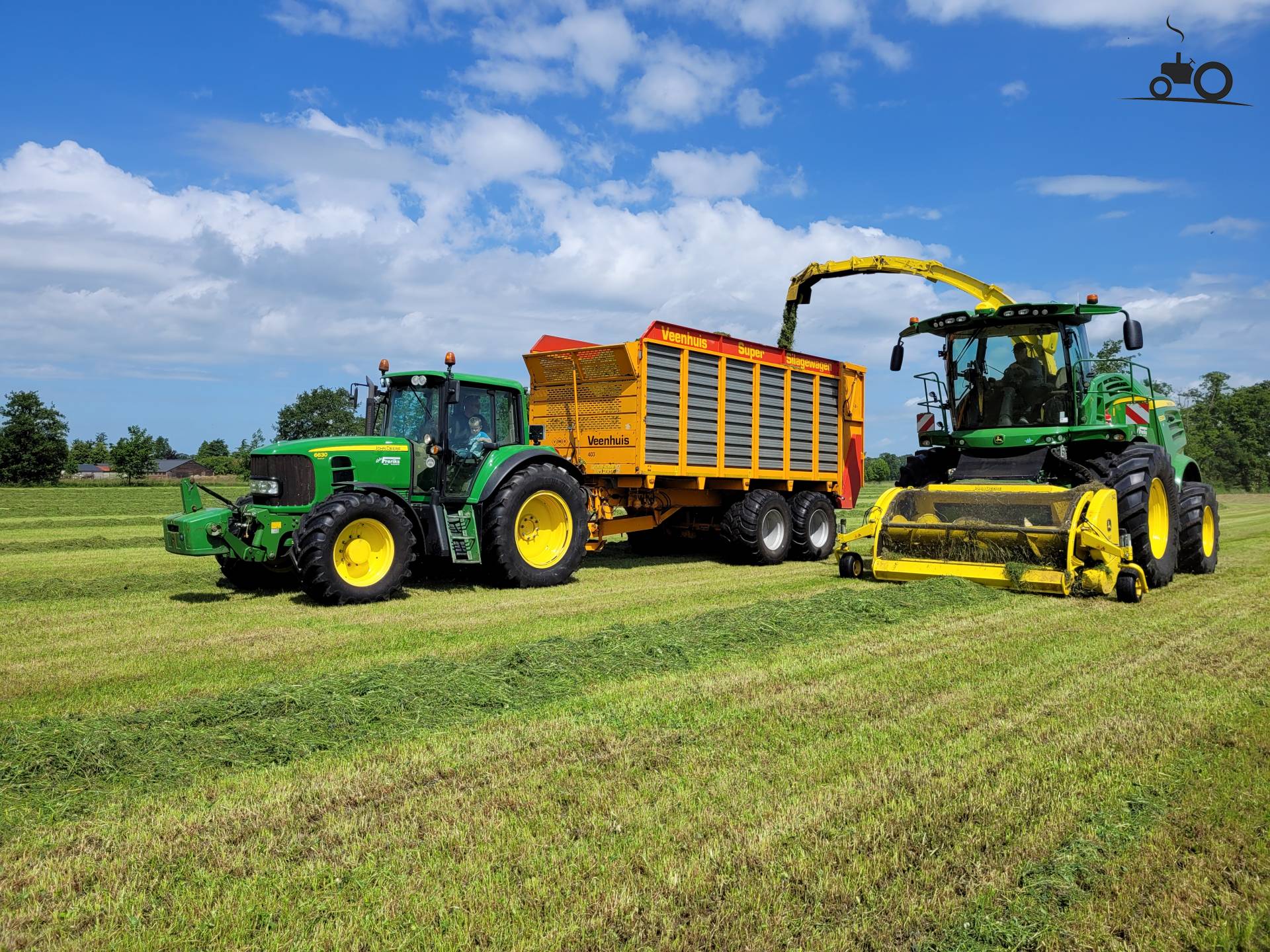 Foto John Deere 6630 van Gebr Freriks