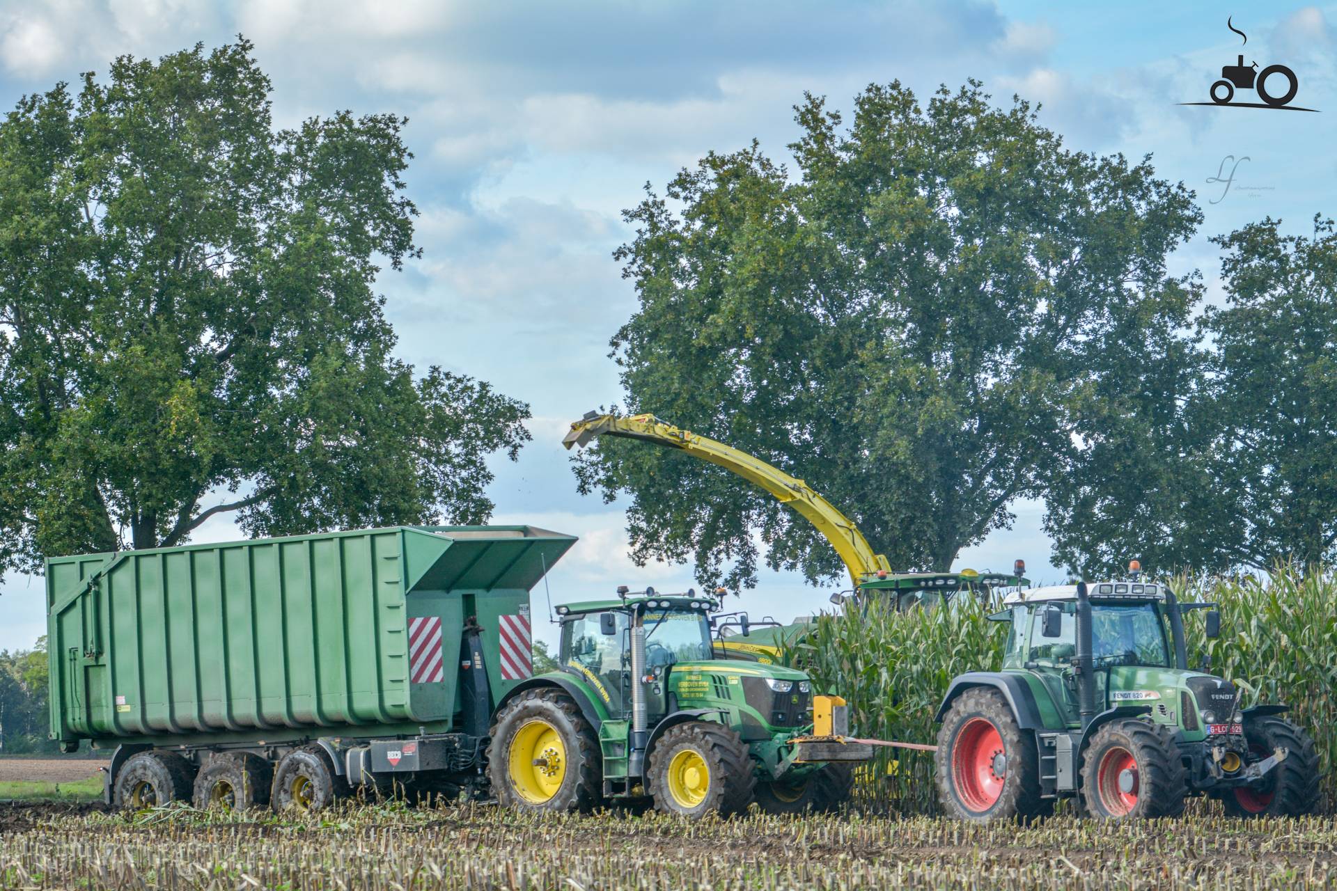 Foto John Deere Meerdere van Loonwerken Hannes Verboven