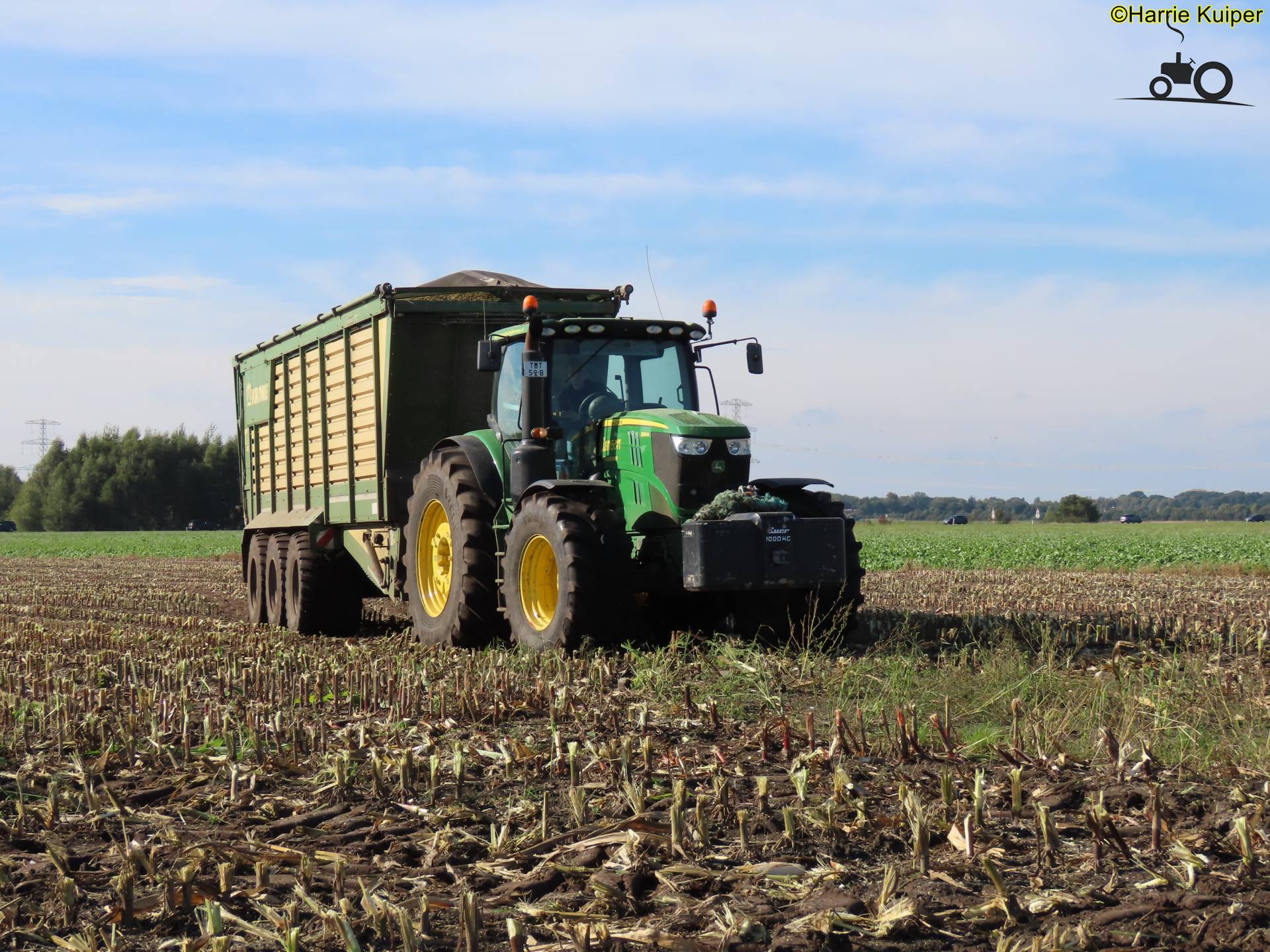 Foto John Deere 6195R van Jansen