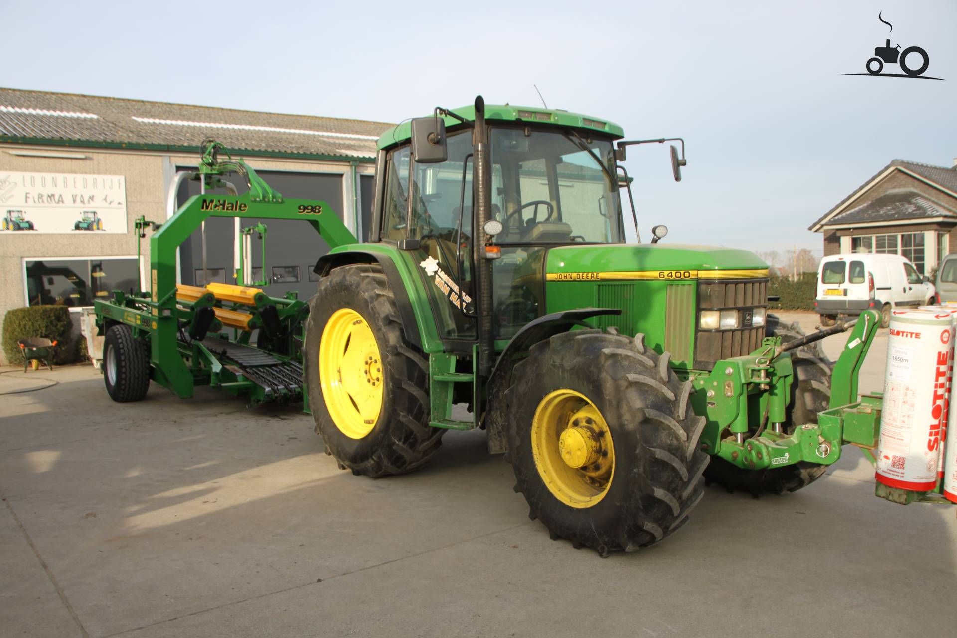 Foto John Deere 6400 van Loonbedrijf Firma Van Hal