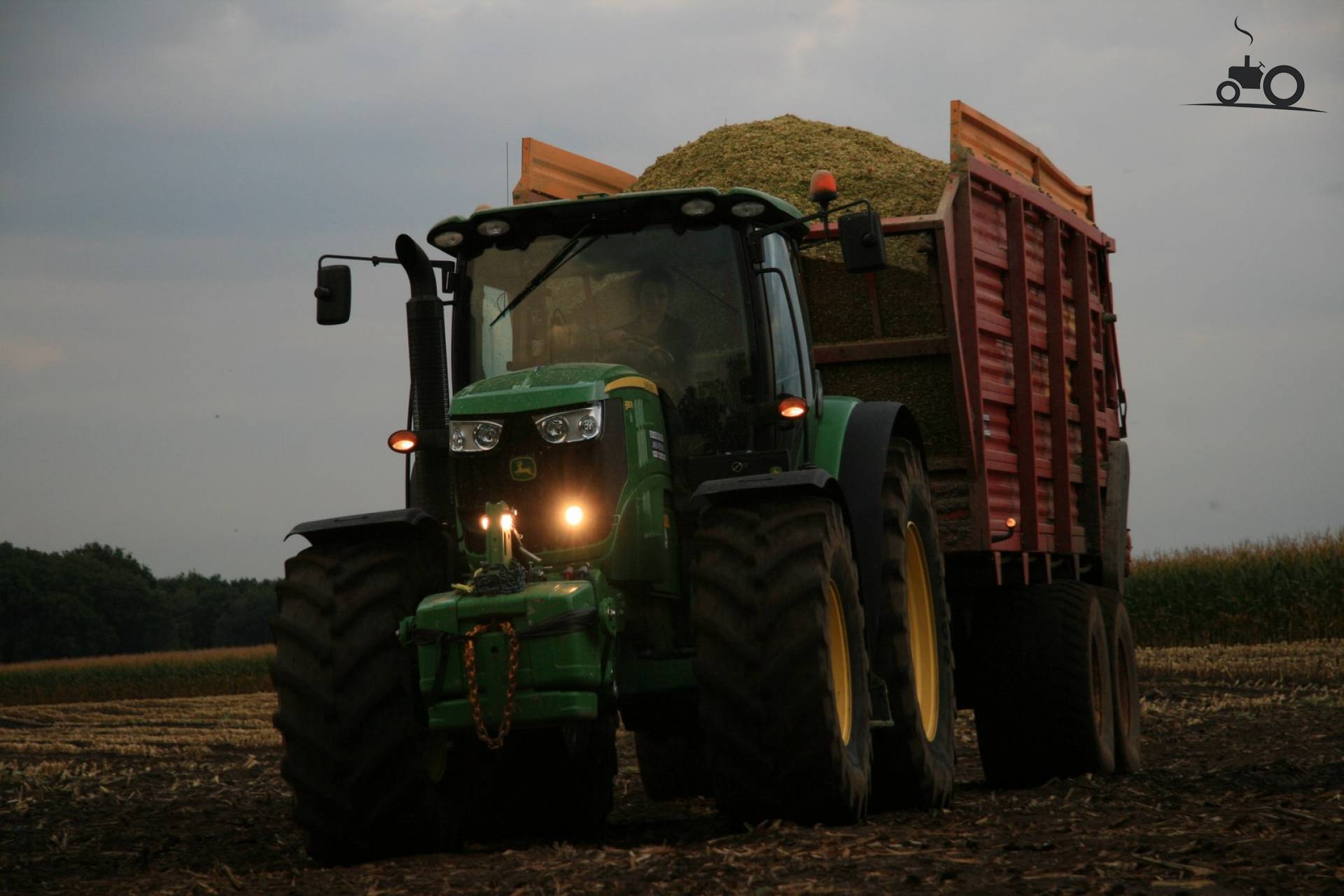 Foto John Deere 6190R van Http://www.jtnfotografie.nl