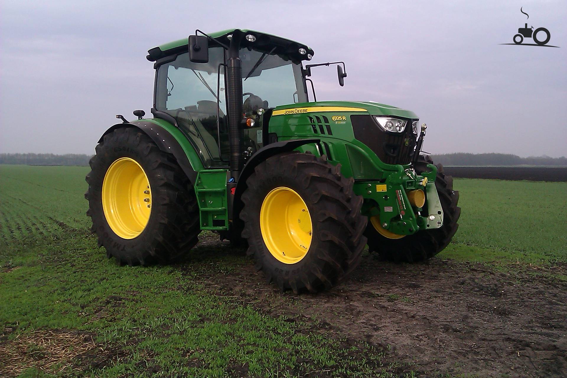 Foto John Deere 6125R van Van De Bult