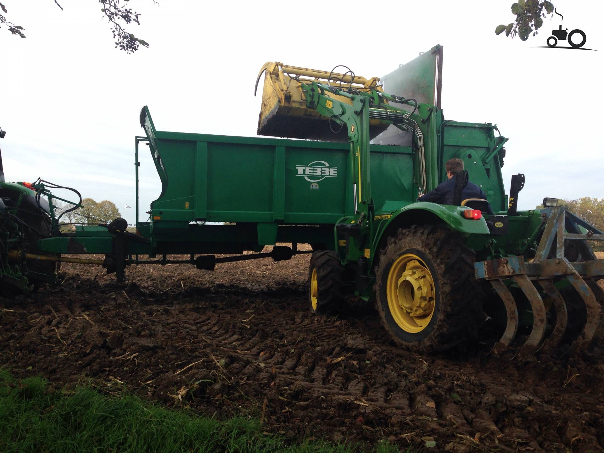 Foto John Deere Meerdere van Derks Pluimveebedrijven en Fourage Handel